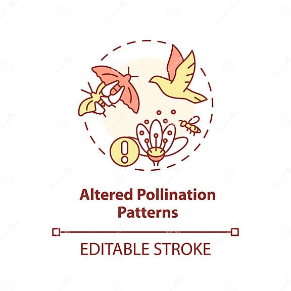 Altered Pollination Pattern Icon Heatflation Concept Stock Vector ...