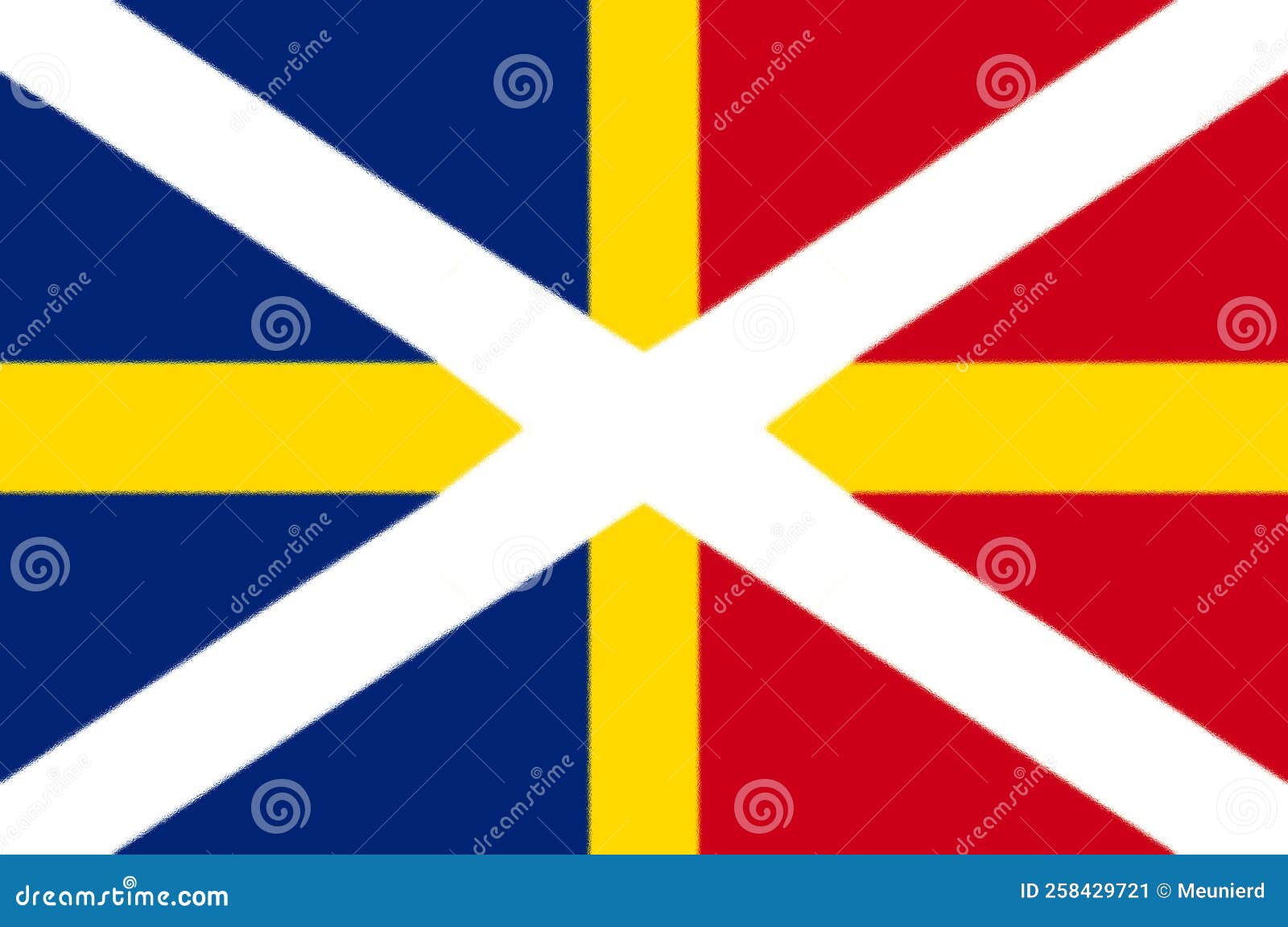 Glossy Glass Alternate Flag of Newfoundland and Labrador Stock ...