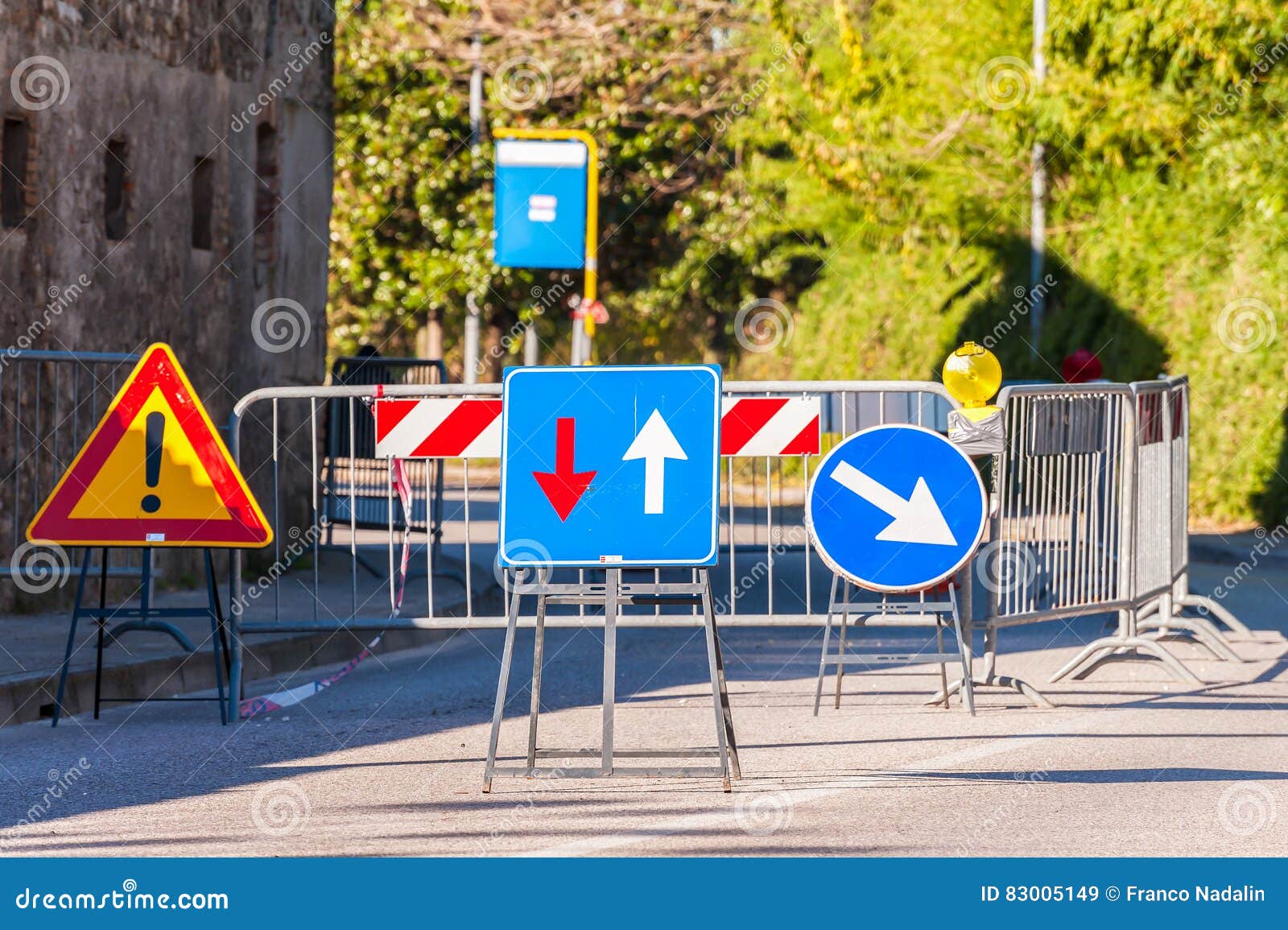 Alternate one-way signal. stock image. Image of copy - 83005149