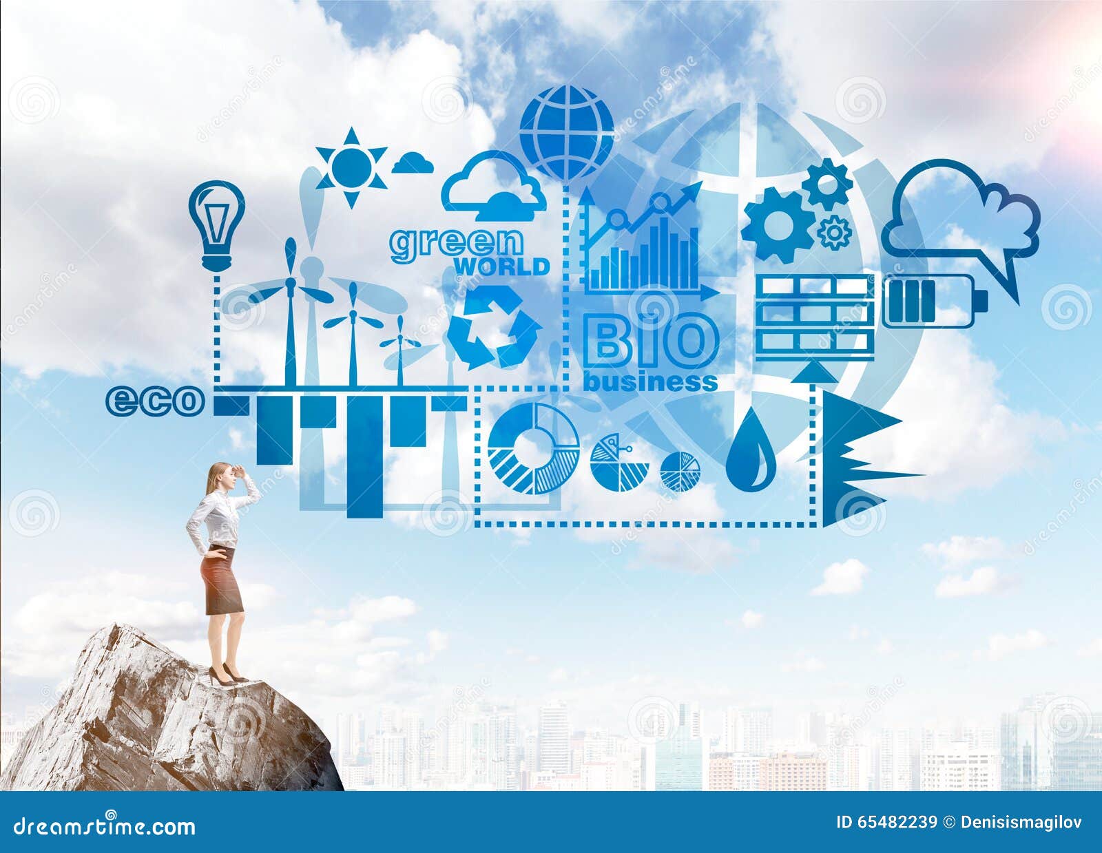 Alternatieve Energie, Schoon Milieu Stock Afbeelding - Image of schoon ...