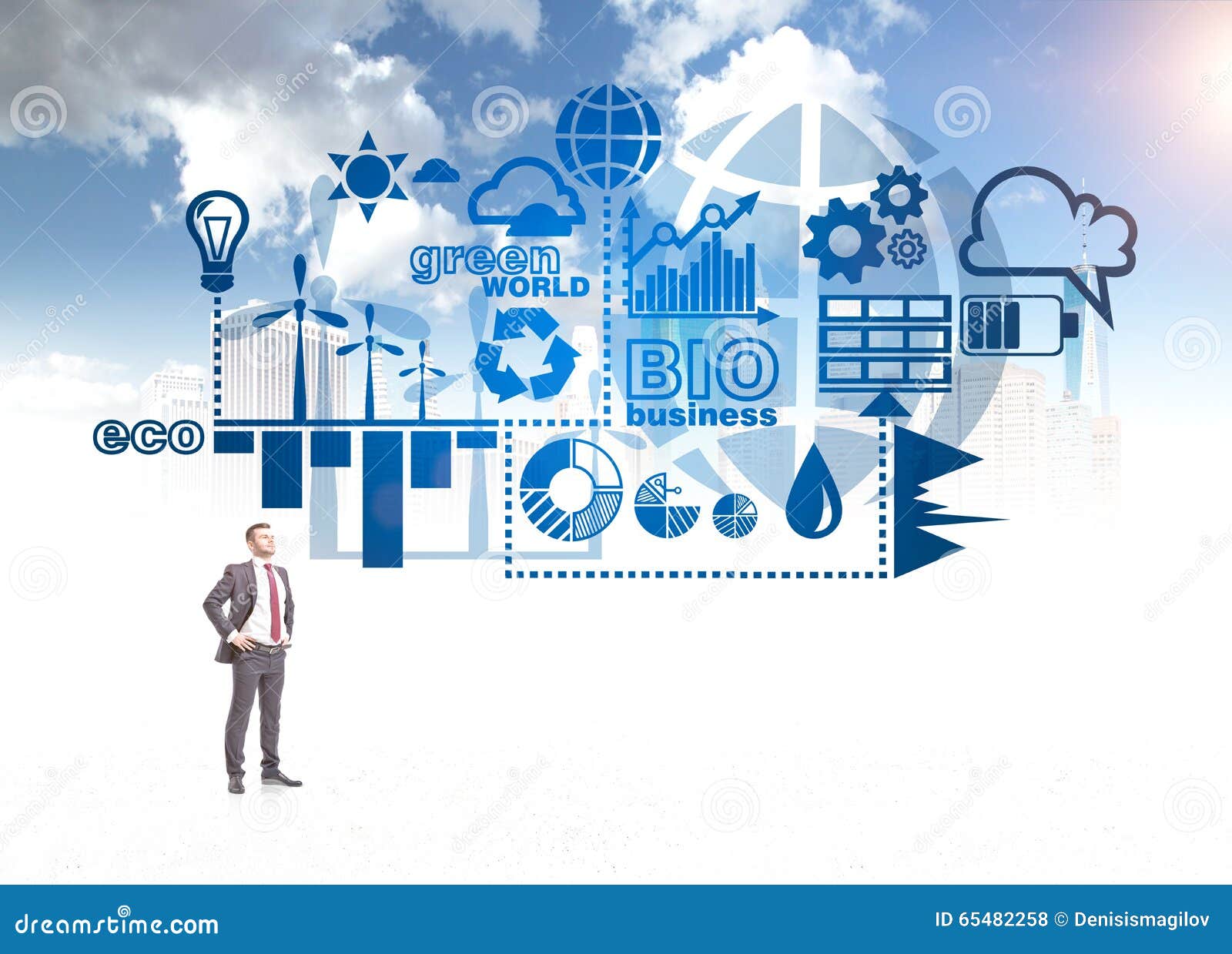 Alternatieve Energie, Schoon Milieu Stock Foto - Image of fabriek ...