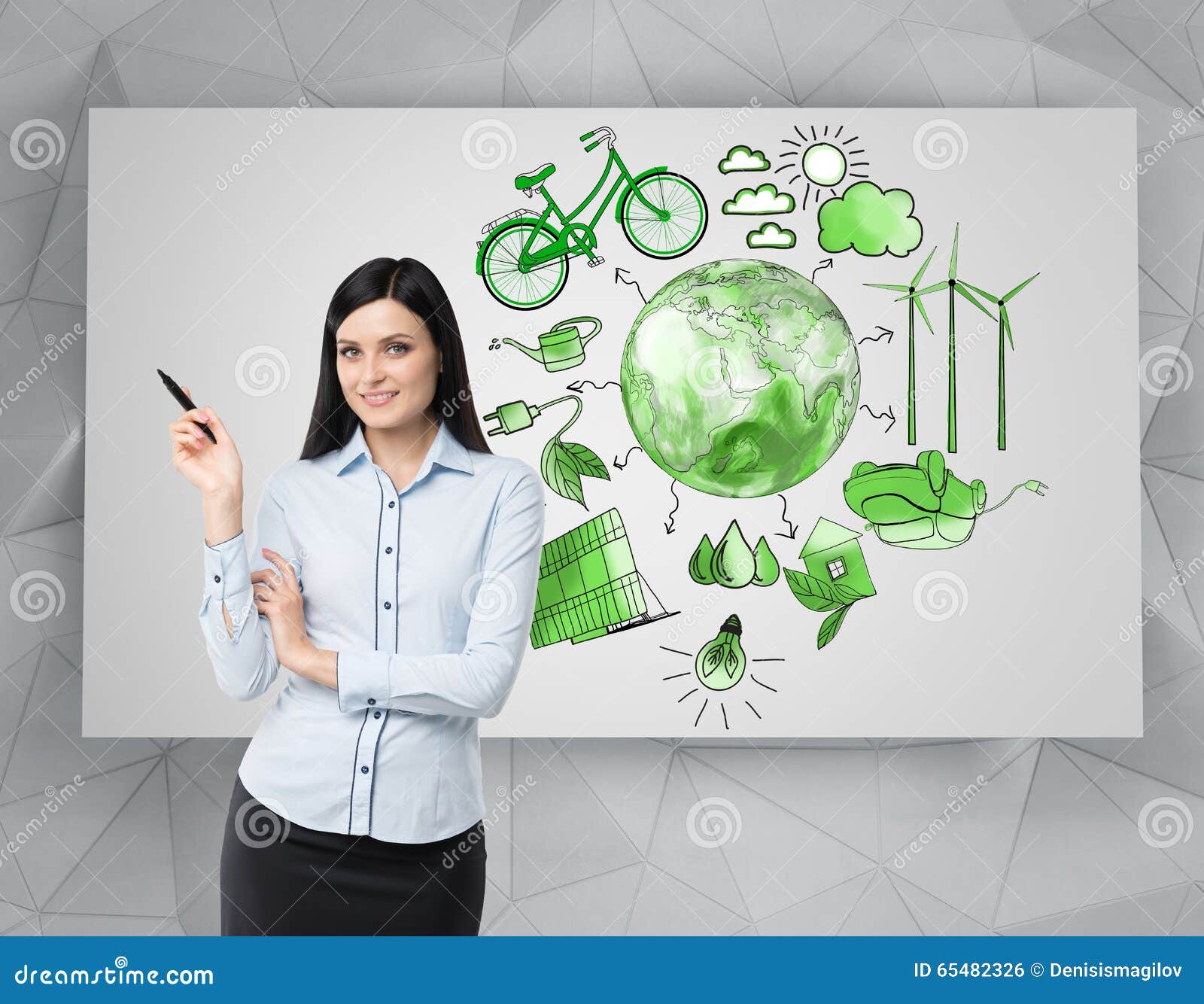 Alternatieve Energie, Schoon Milieu Stock Foto - Image of globaal ...