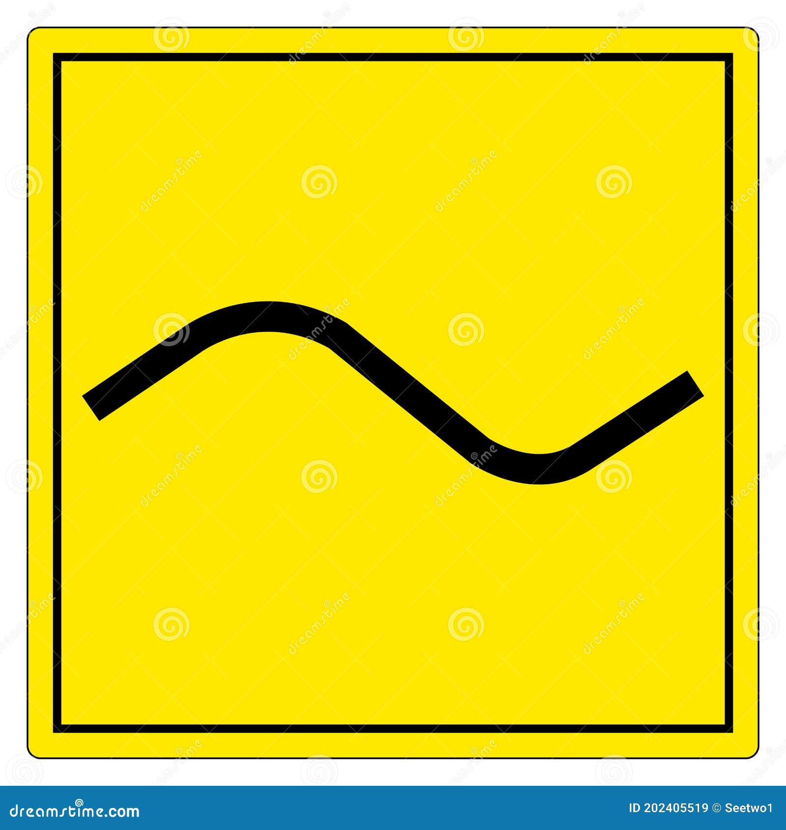 Alternating Current AC Symbol Sign Isolate on White Background,Vector ...
