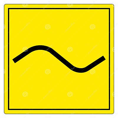 Alternating Current AC Symbol Sign Isolate on White Background,Vector ...
