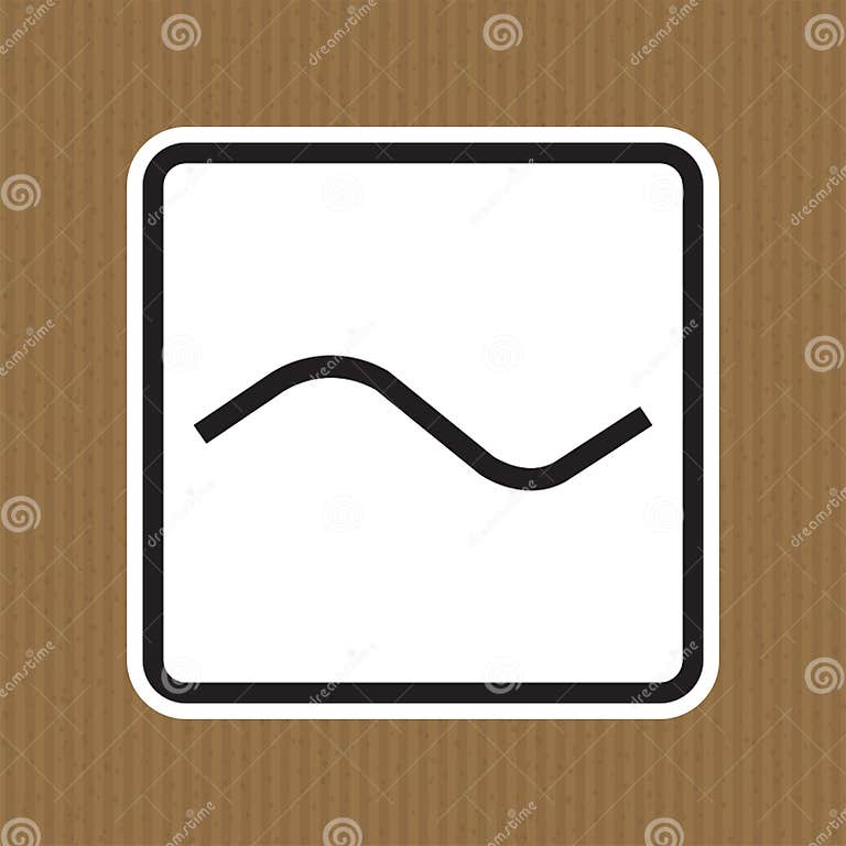 Alternating Current AC Symbol Sign Isolate on White Background,Vector ...