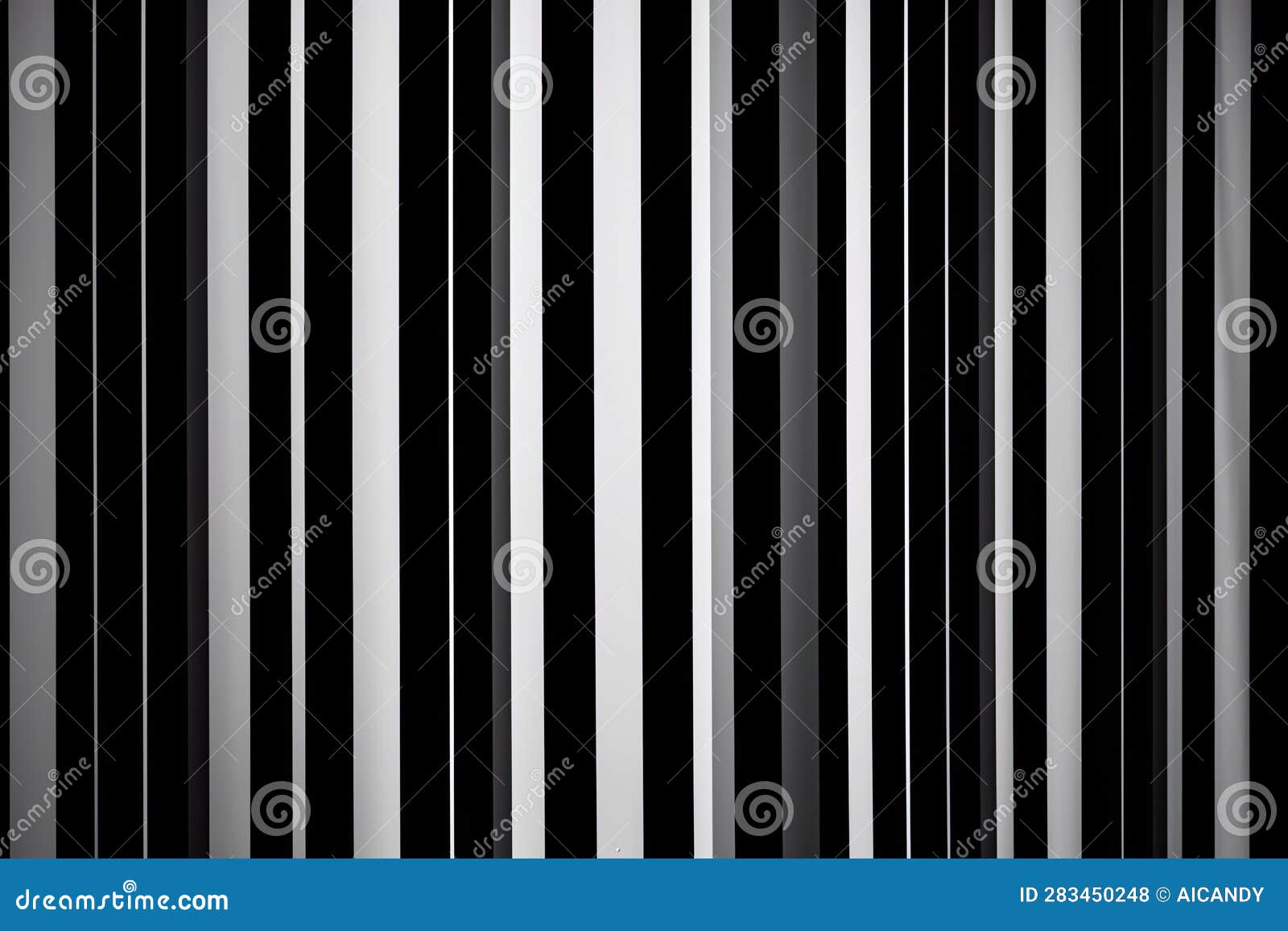Alternating Thick and Thin Black and White Vertical Stripes Creating a ...