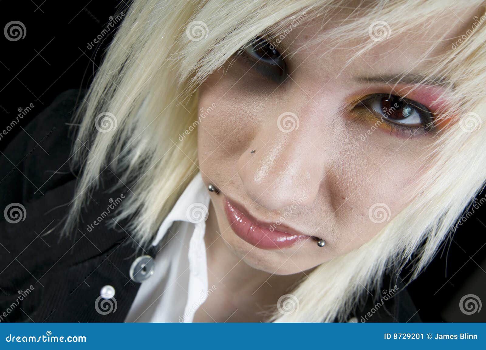 Alternative Boy stock image. Image of blond, macro, gothic - 8729201