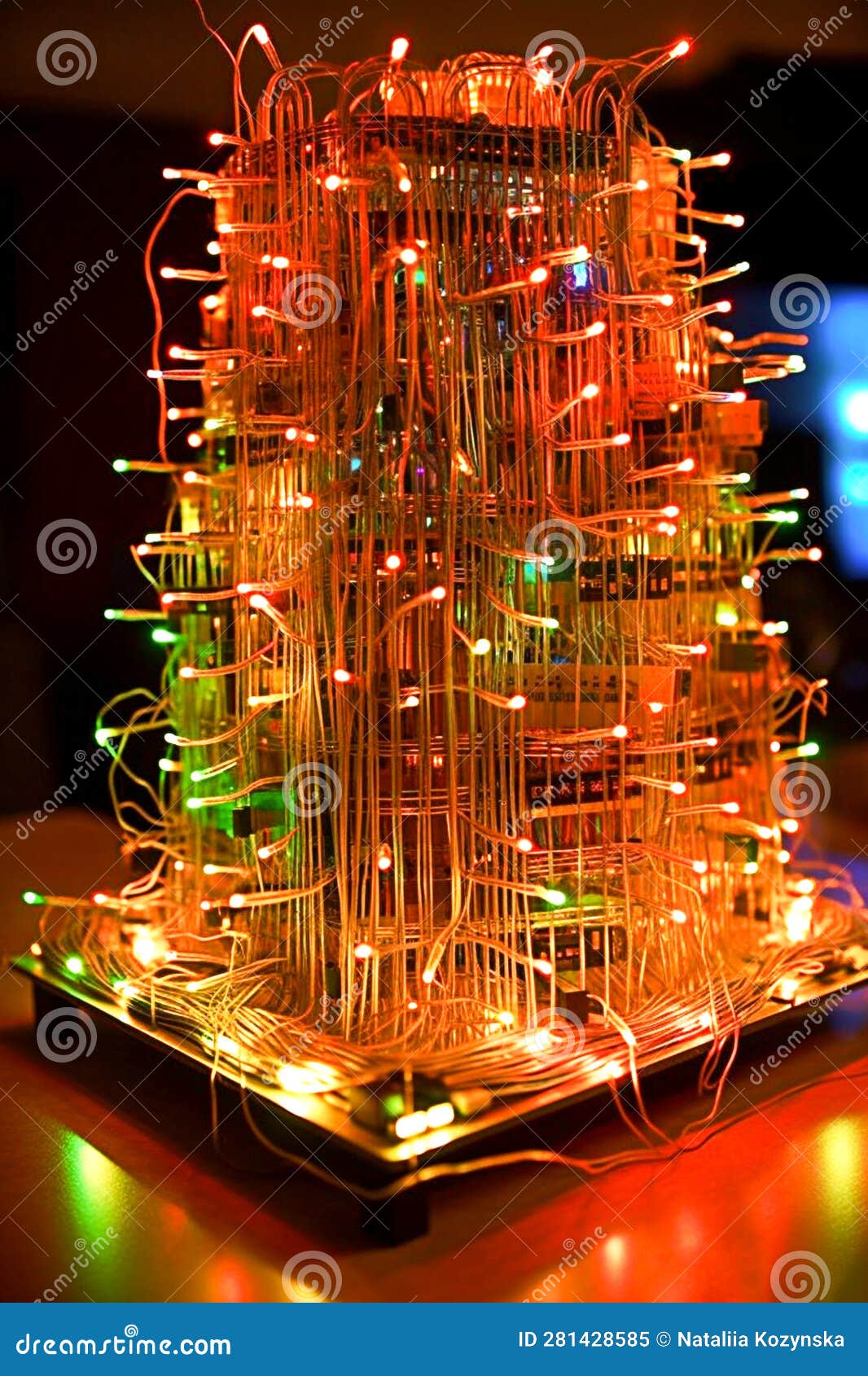 Alternative Creative Christmas Tree Made of Computers, Technology and ...
