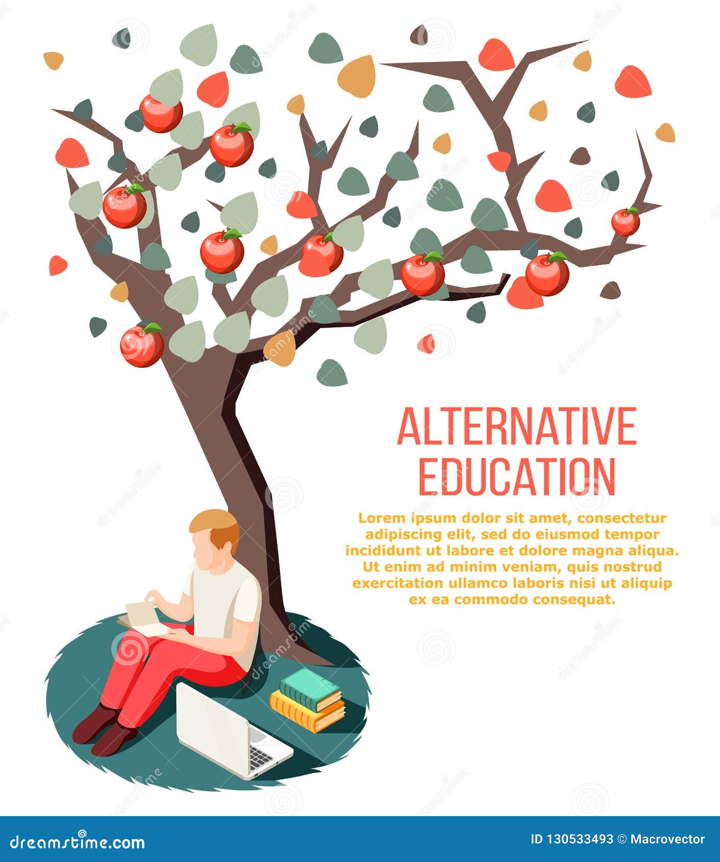 Alternative Education Isometric Composition Stock Vector - Illustration ...