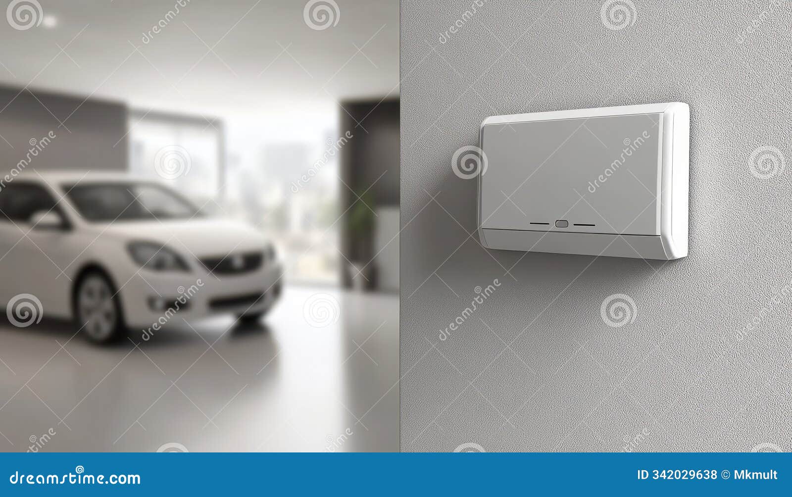 Alternative Electric Energy Storage Unit Installed in a Modern Garage ...