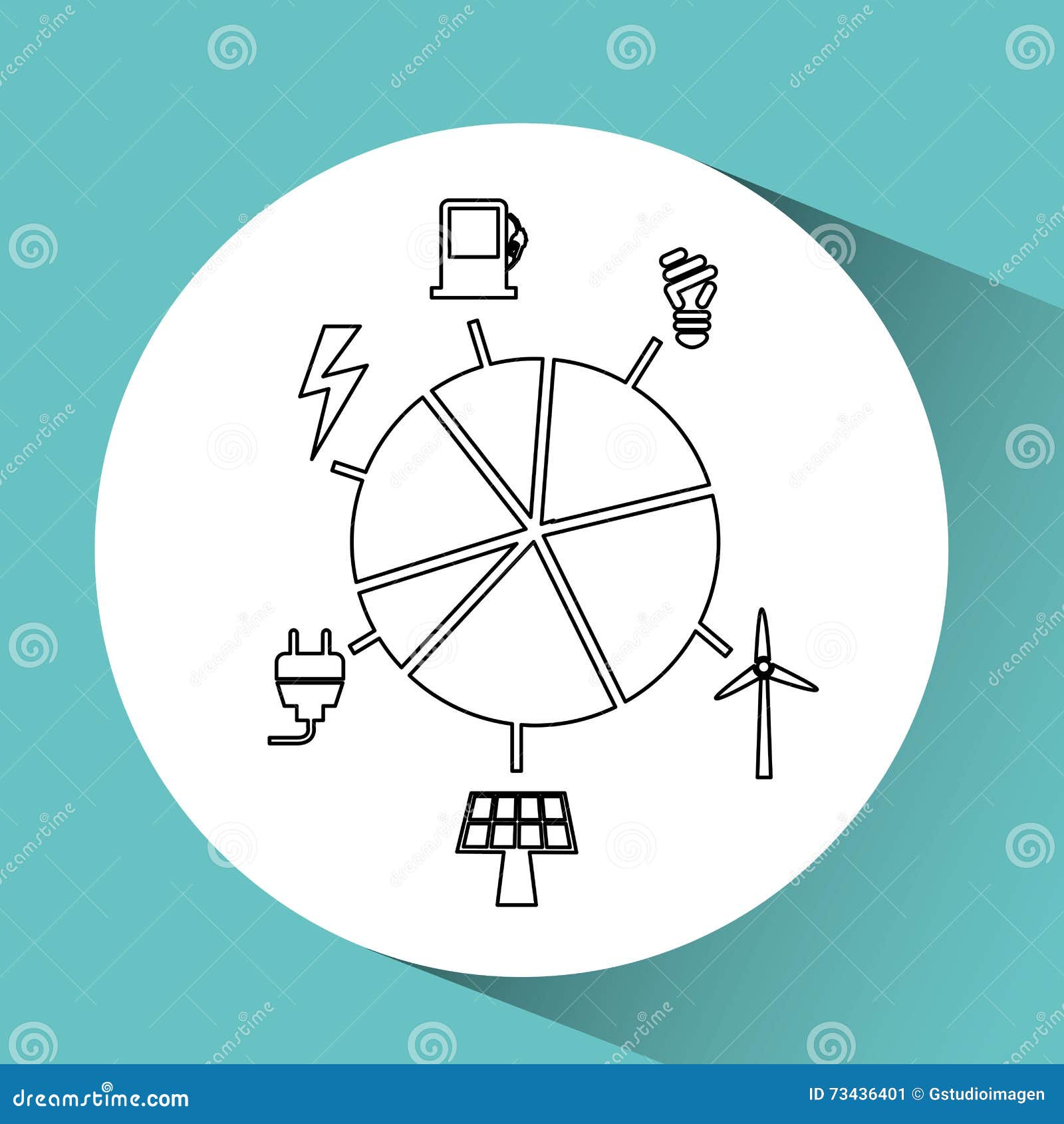 Alternative energy design stock illustration. Illustration of abstract ...