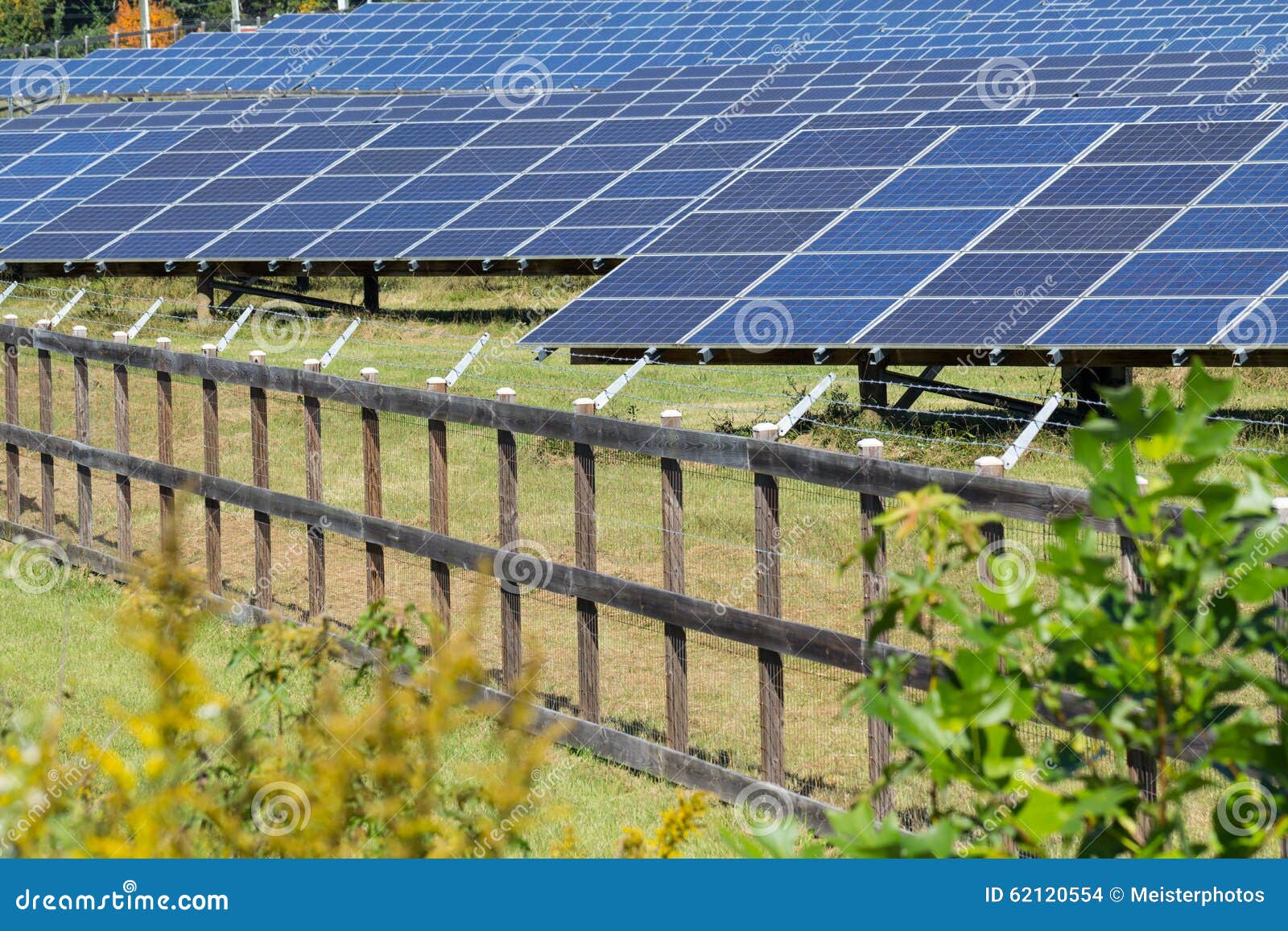 Alternative Energy Produced by Solar Panels Stock Photo - Image of ...