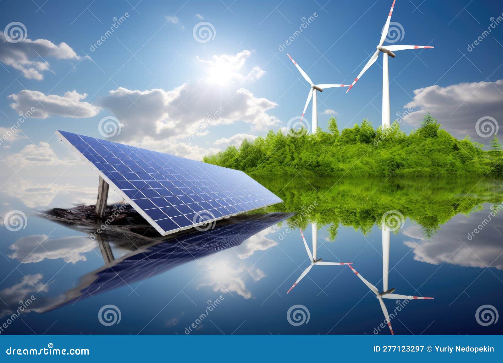 Alternative Energy Sources and Energy Efficiency. Generative AI Stock ...