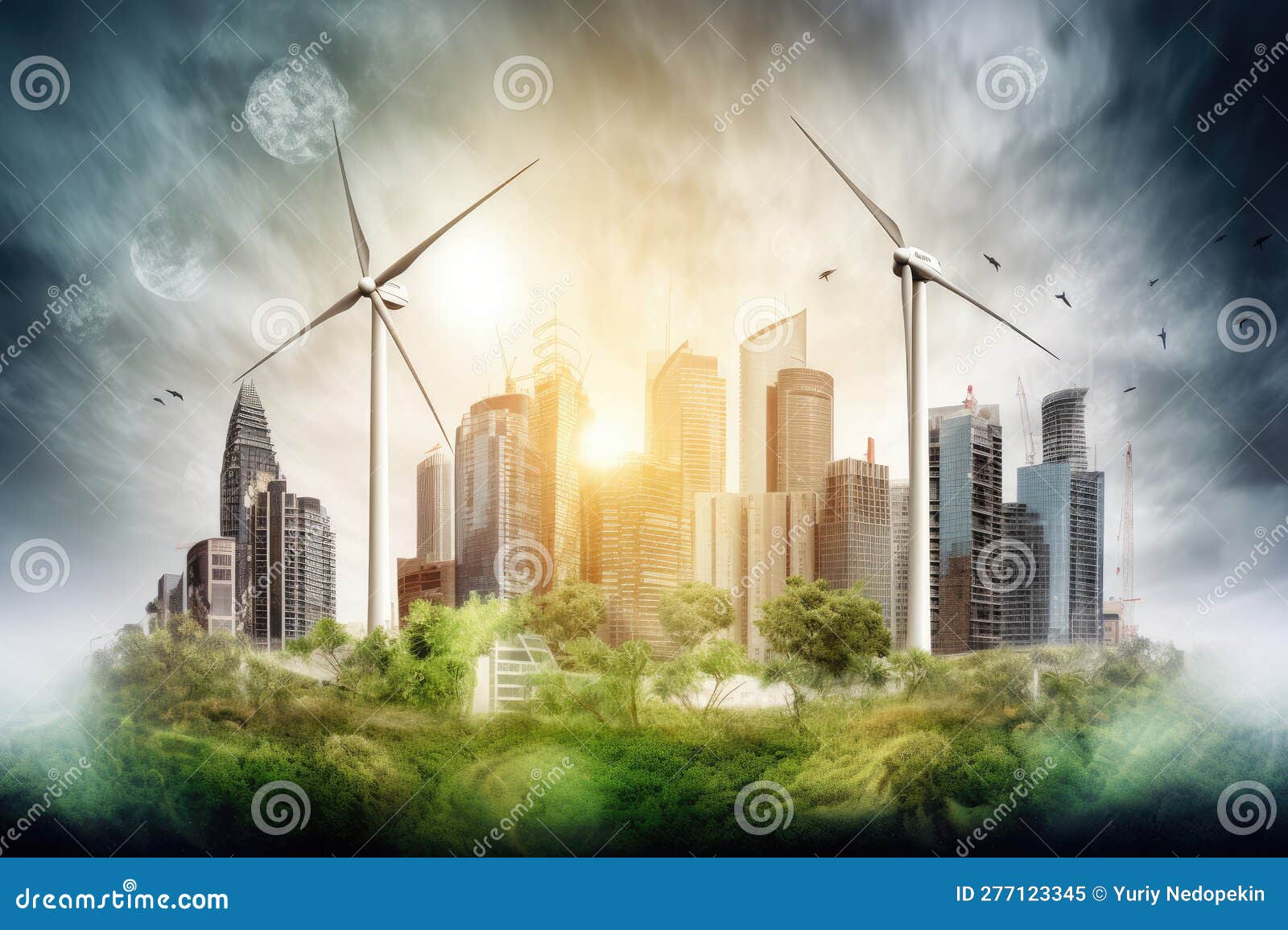 Alternative Energy Sources and Energy Efficiency. Generative AI Stock ...