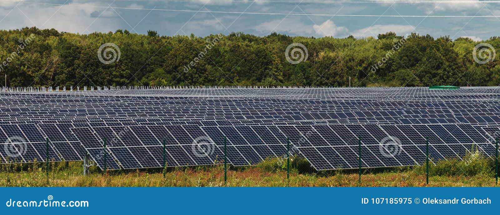 Alternative Energy Sources. Solar Power Stations Stock Image - Image of ...