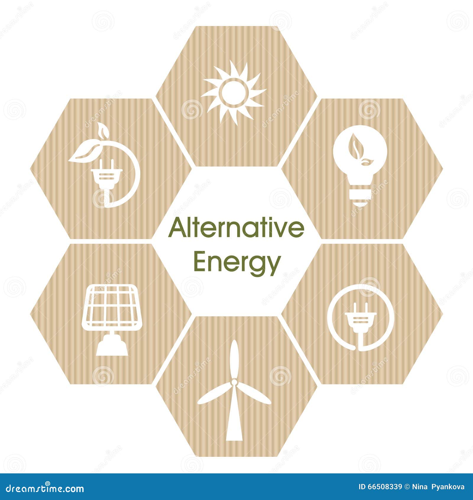 Alternative energy. stock vector. Illustration of photovoltaic - 66508339