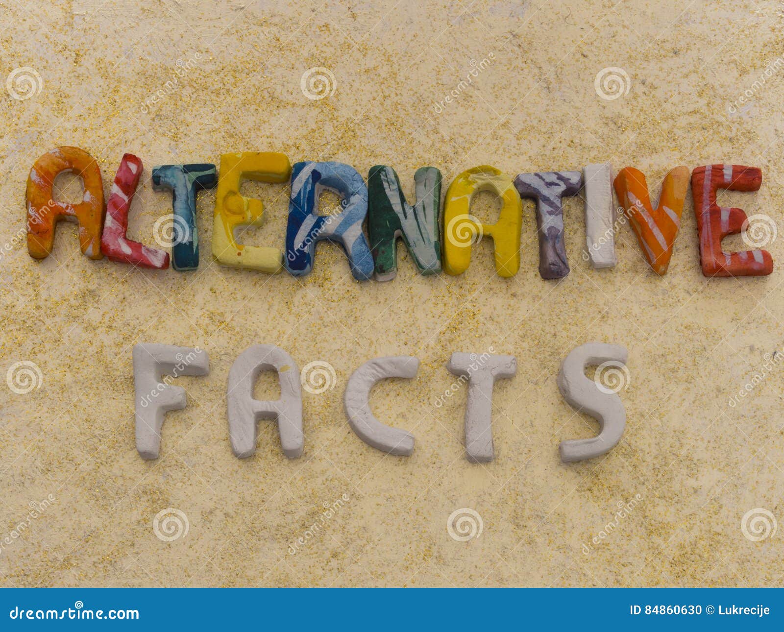 Alternative Facts concept stock photo. Image of crossroad - 84860630