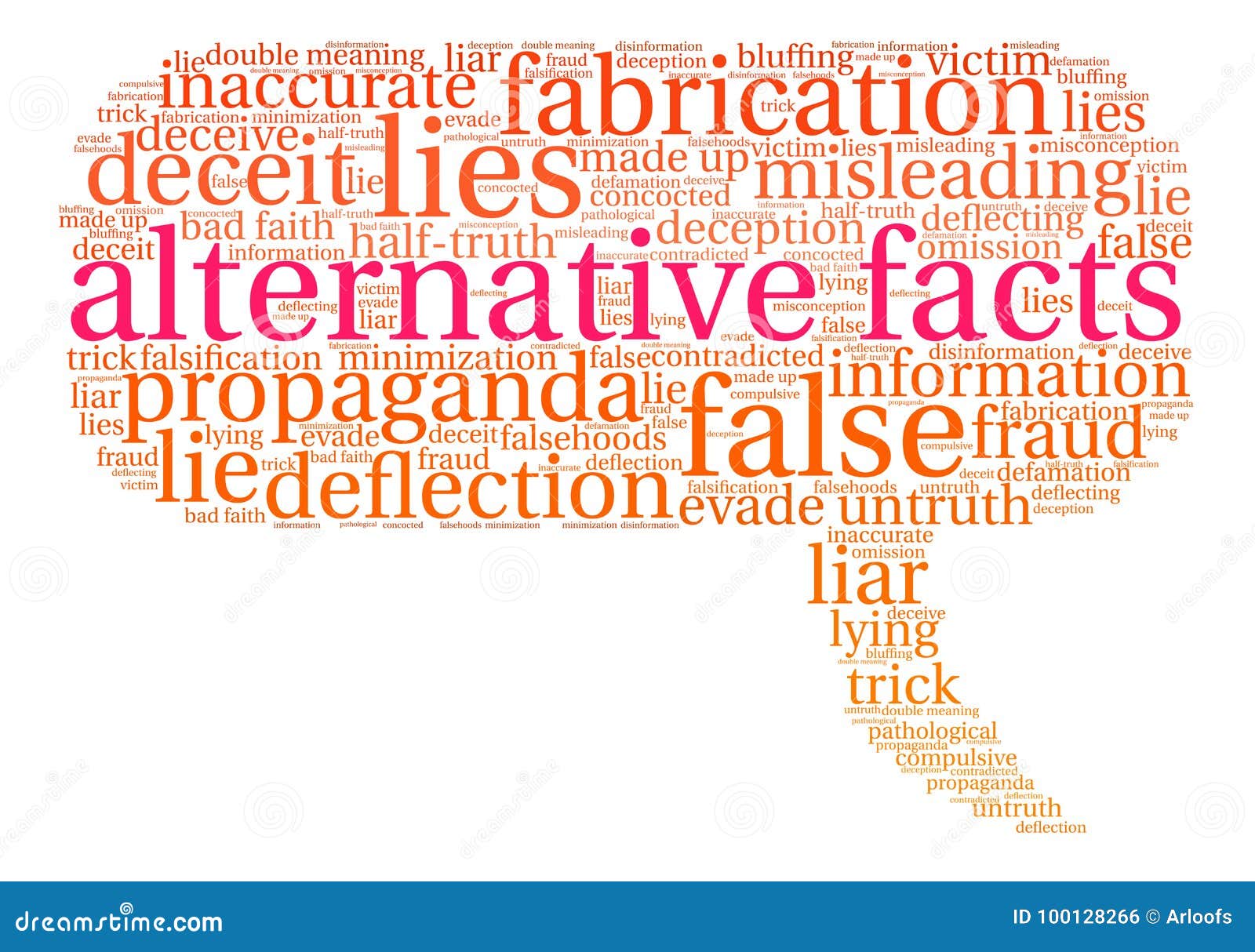 Alternative Facts Word Cloud Stock Vector - Illustration of fraud ...
