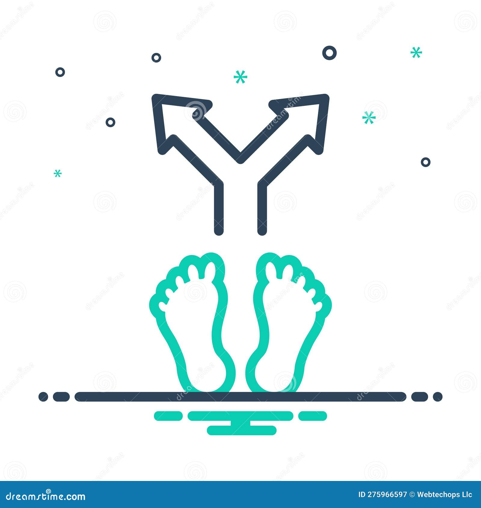 Mix Icon for Alternative, Choice and Road Stock Vector - Illustration ...