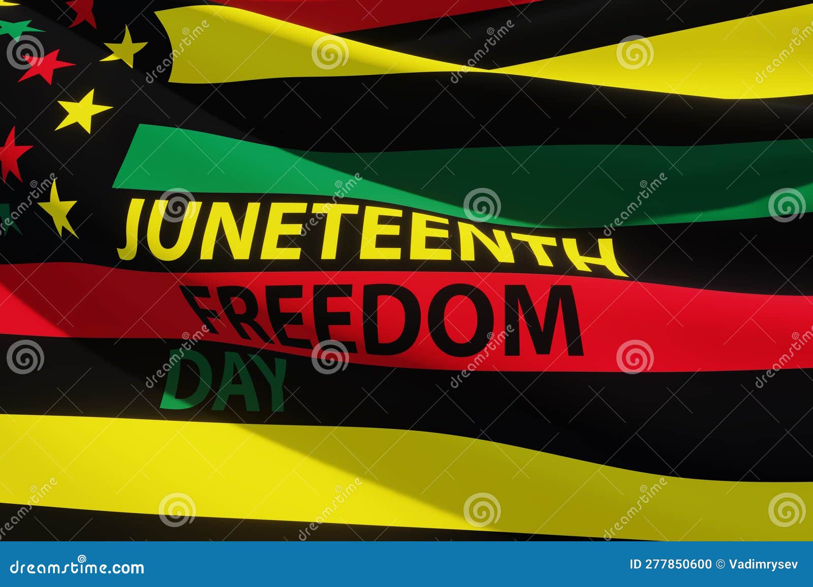 Alternative Juneteenth Flag Vector Illustration | CartoonDealer.com ...