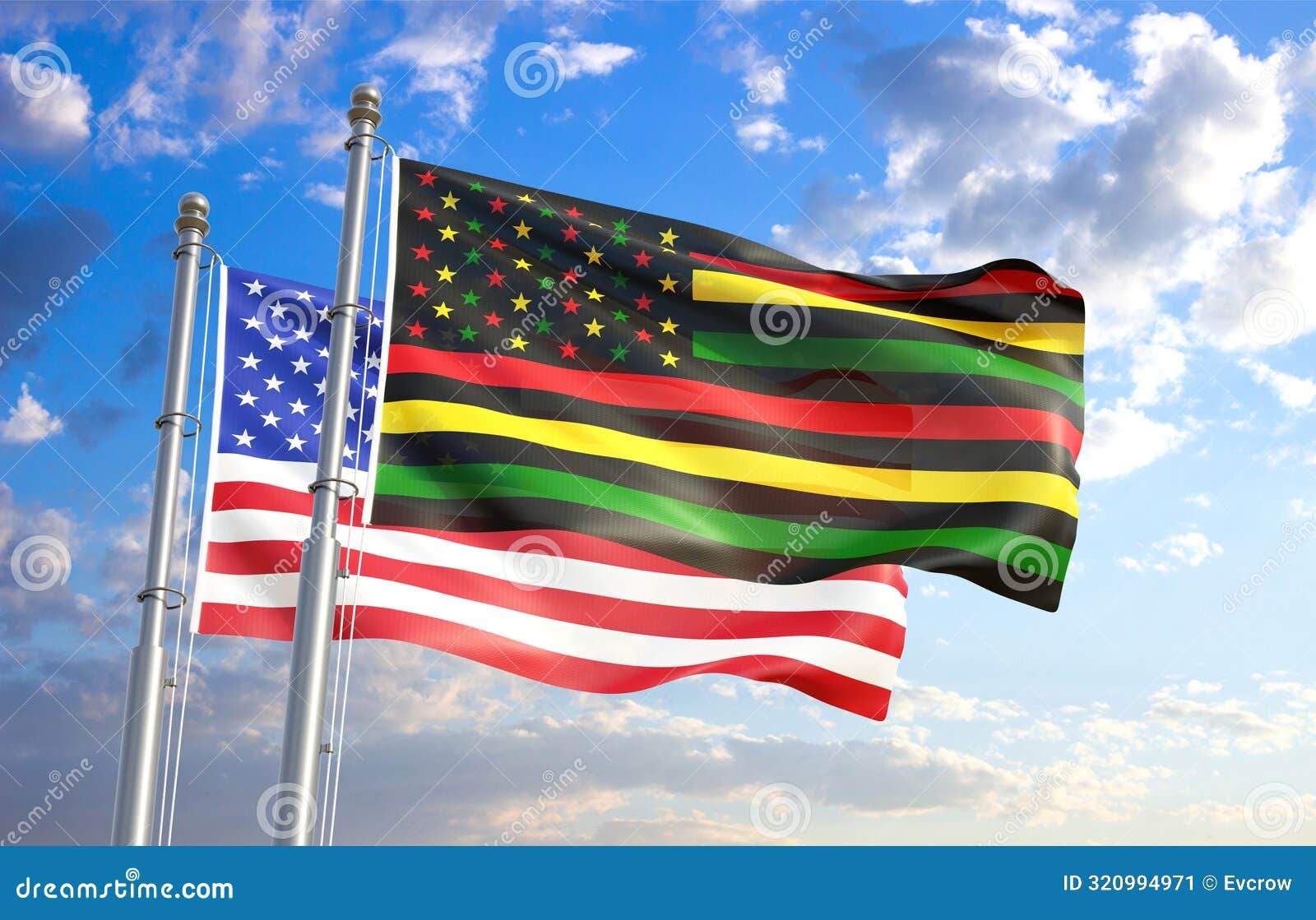 Alternative Juneteenth Flag Vector Illustration | CartoonDealer.com ...