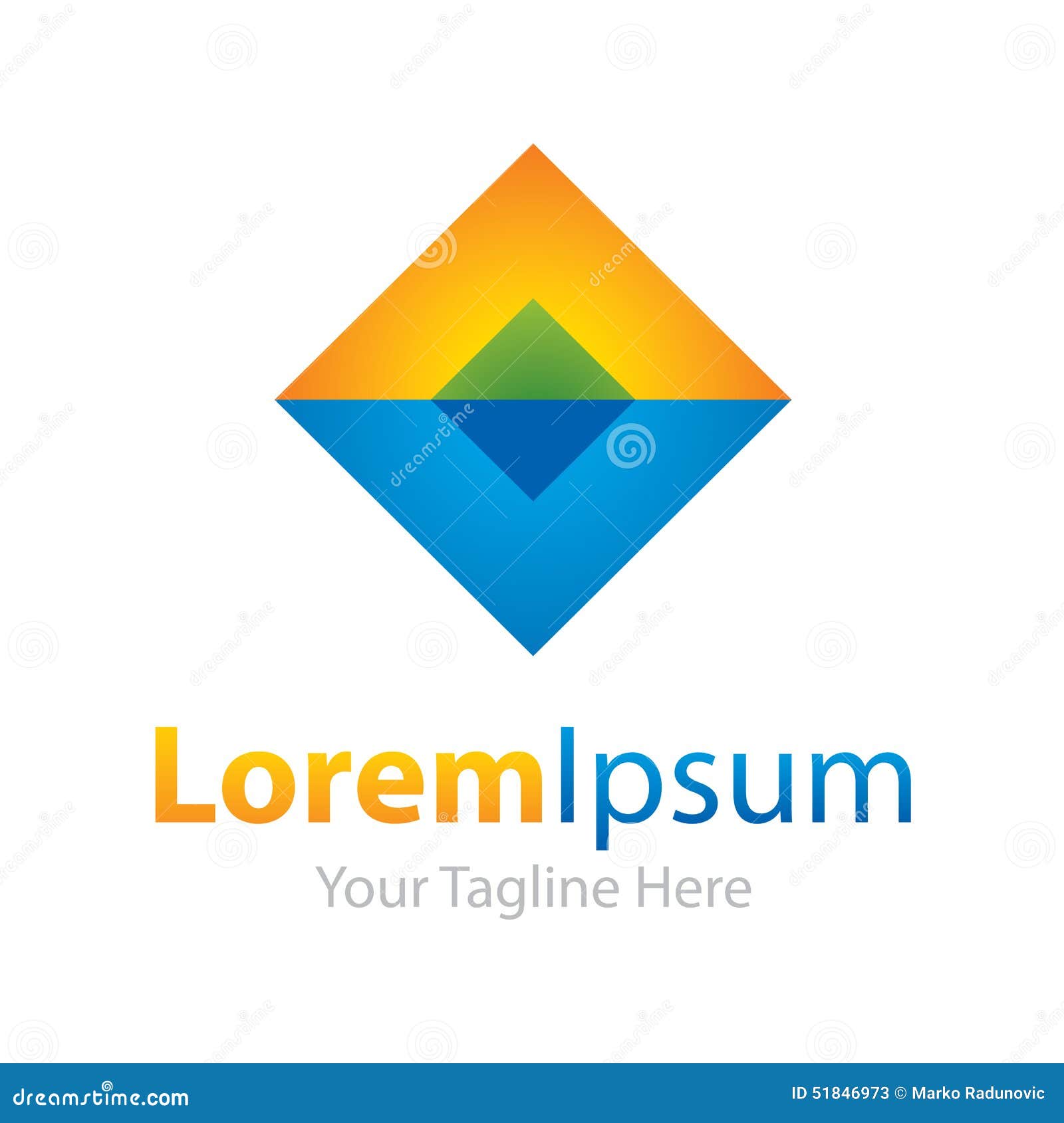 Alternative Reality Square Cube Concept Elements Icon Logo Stock ...