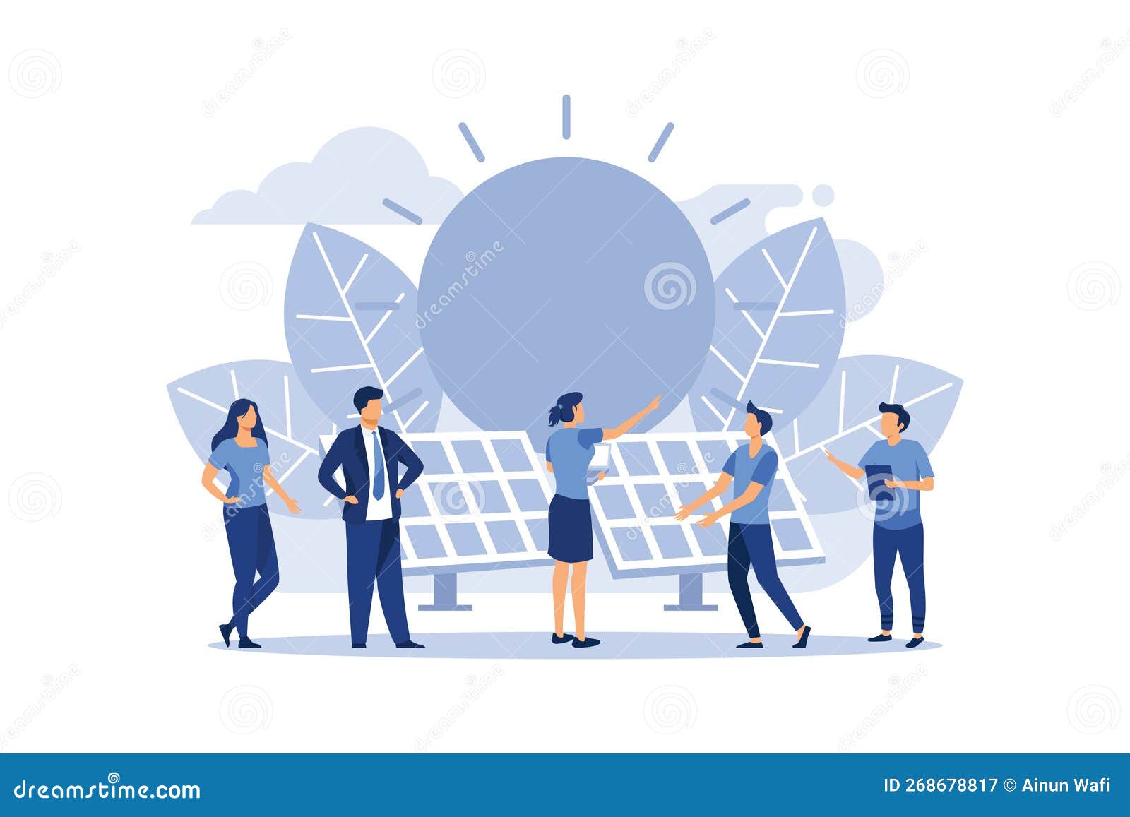 Resource Extraction Landing Page Template. Male Character At House ...