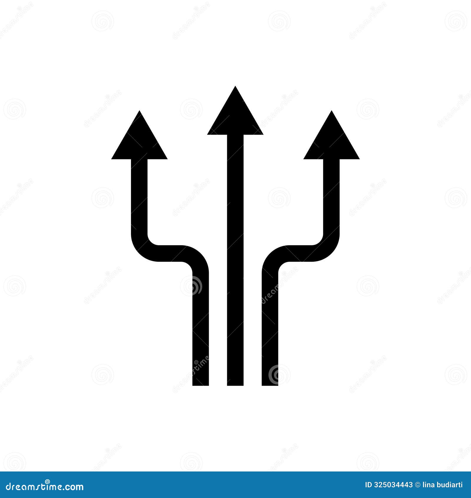 Alternative route icon stock illustration. Illustration of arrow ...