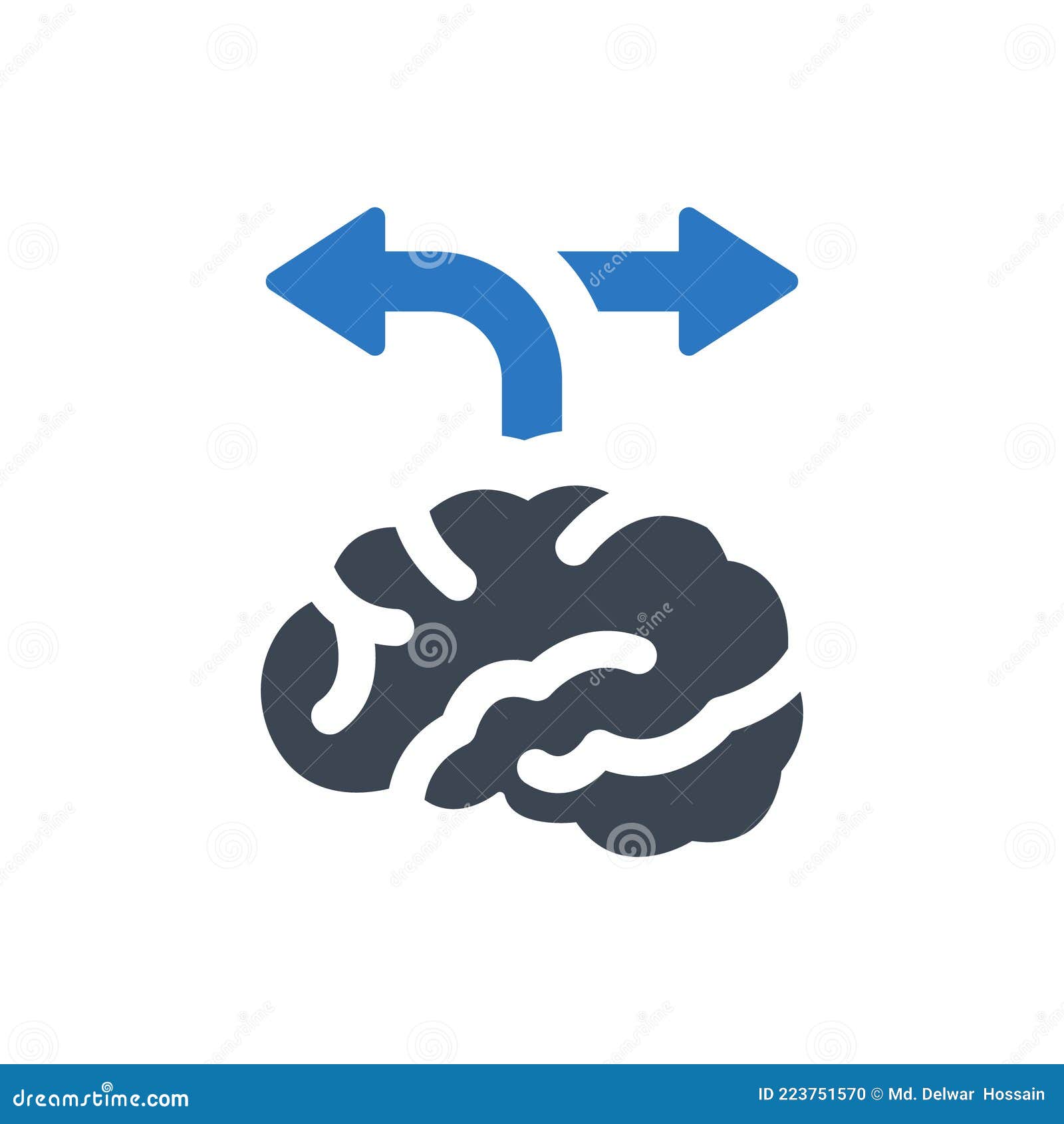 Alternative solution icon stock vector. Illustration of solution ...