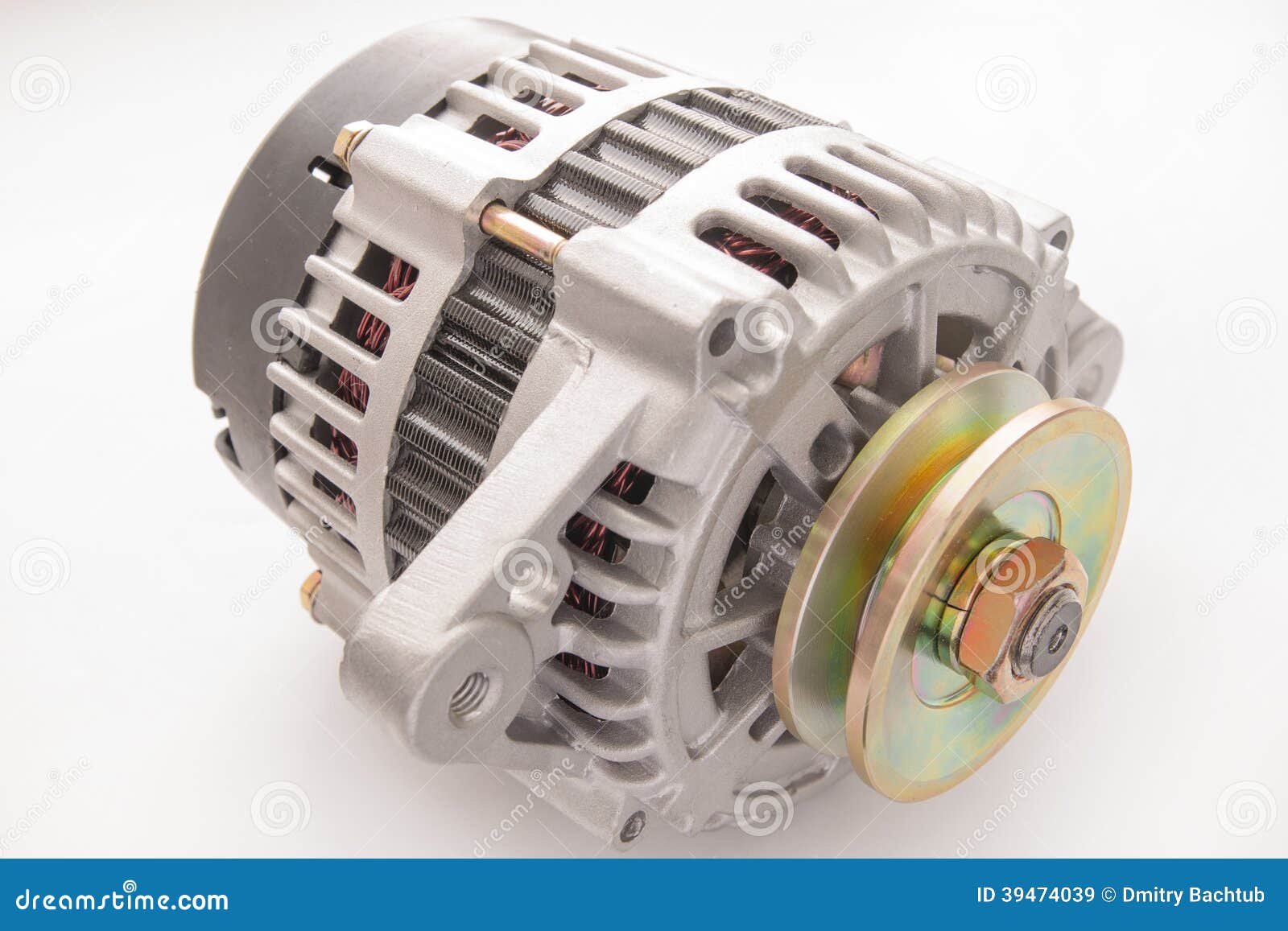 Alternator for the car stock image. Image of mechanics - 39474039
