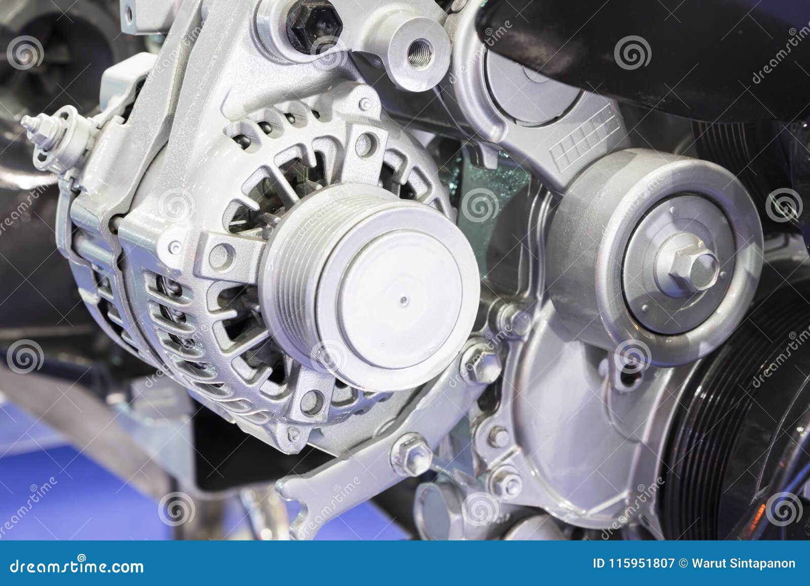 An alternator in engine stock image. Image of automotive - 115951807