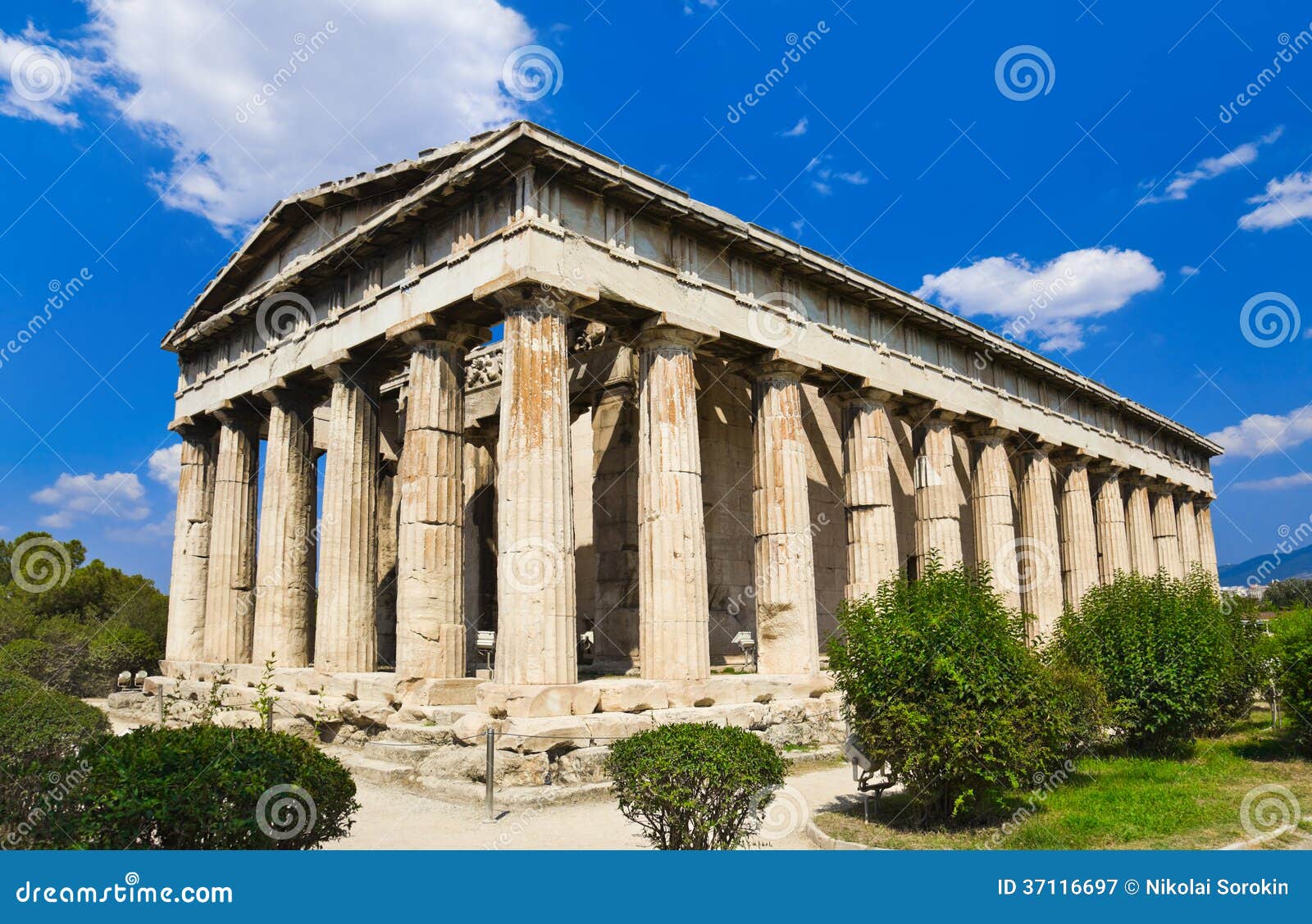 Altes Agora in Athen, Griechenland Stockbild - Bild von landschaft ...