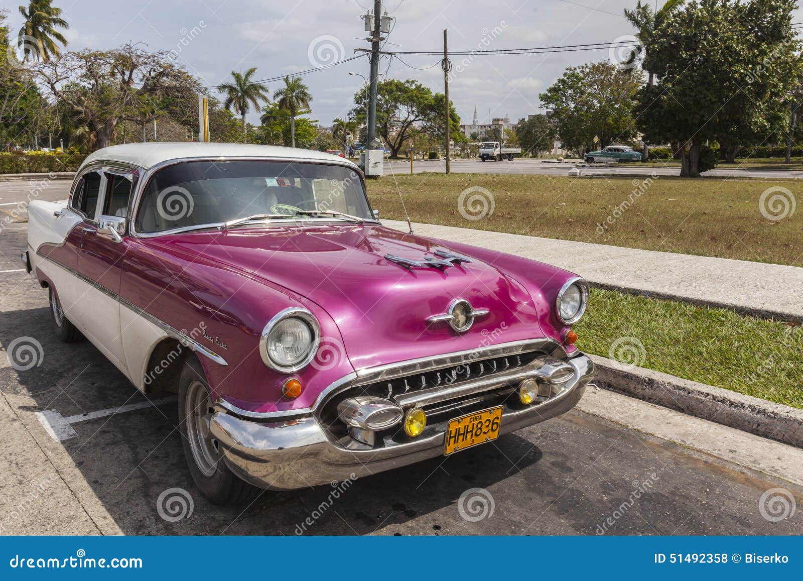 Altes Amerikanisches Auto in Hvana Redaktionelles Stockfoto - Bild von ...