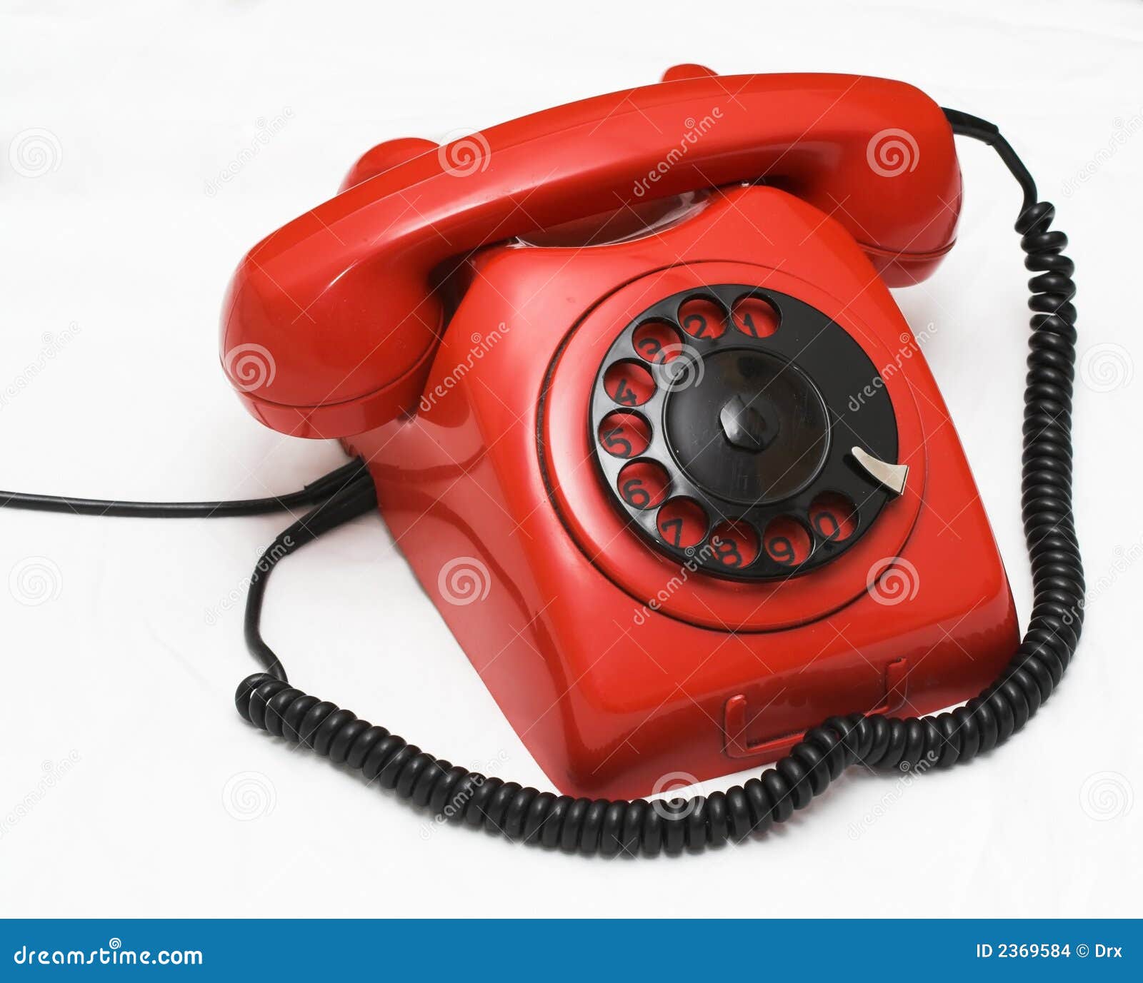 Altes Benutztes Rotes Telefon Stockfoto - Bild von bedienung, besetzt ...