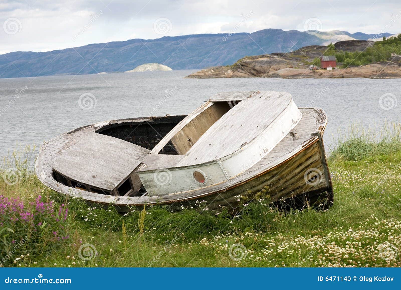 Altes Boot stockfoto. Bild von norwegen, fjord, lieferung - 6471140