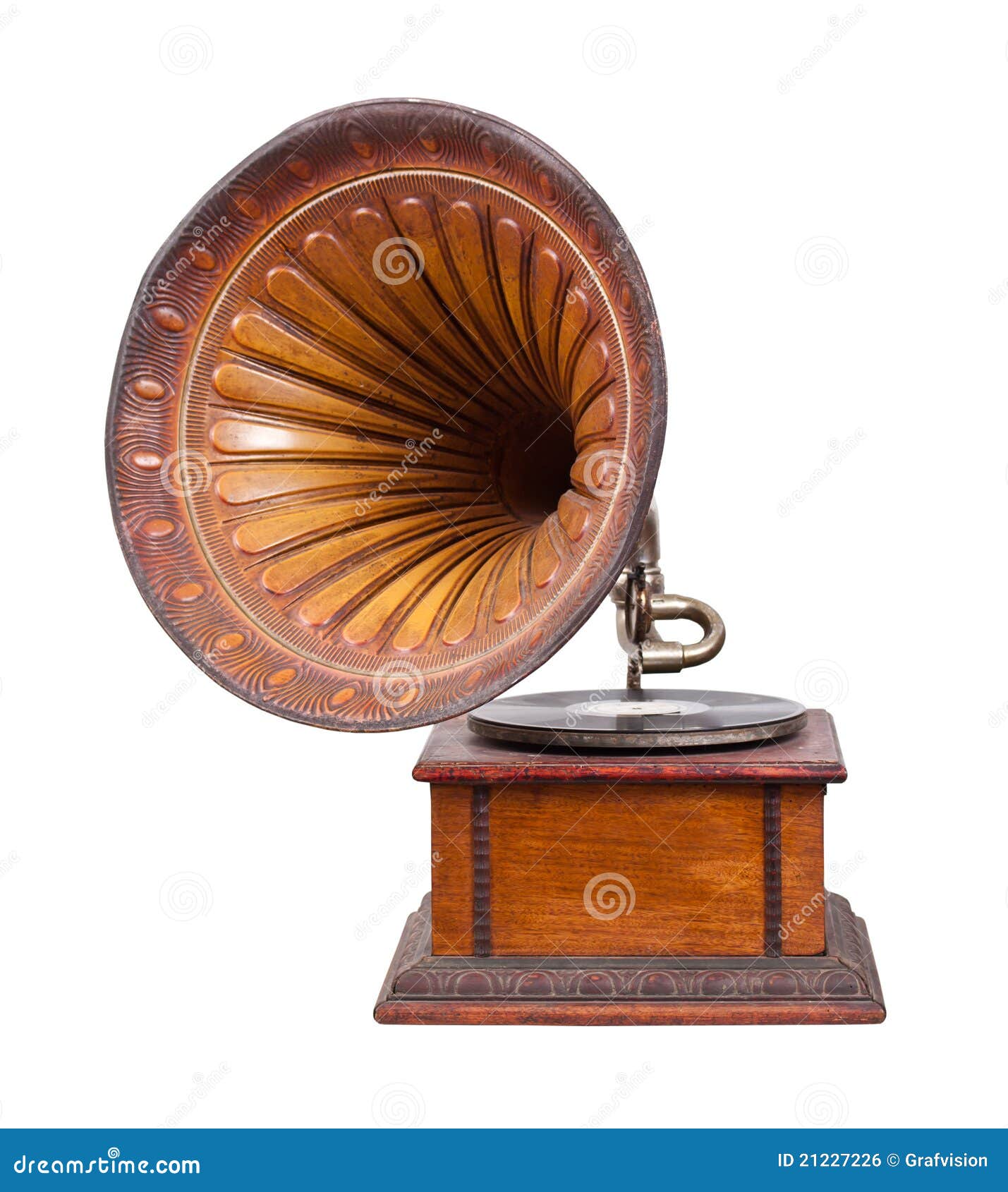 Altes Grammophon stockfoto. Bild von ausrüstung, auslegung - 21227226