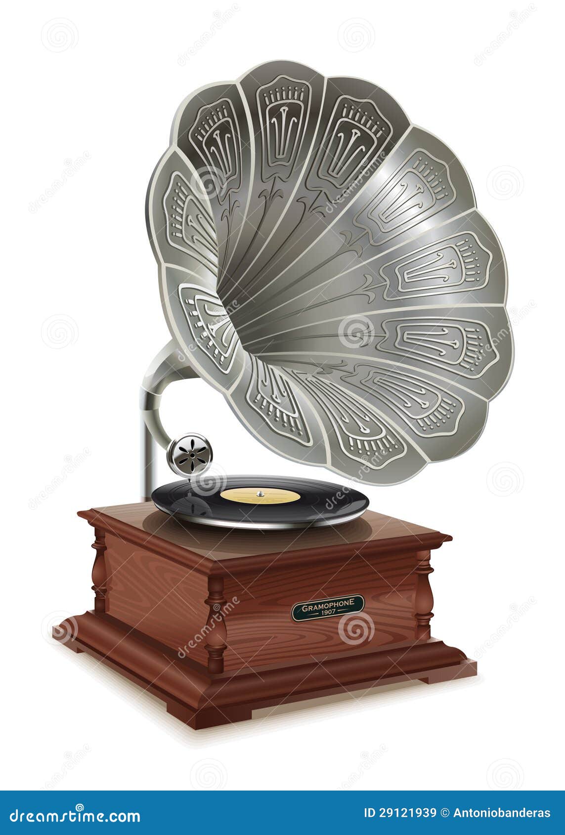 Altes Grammophon vektor abbildung. Illustration von ausrüstung - 29121939