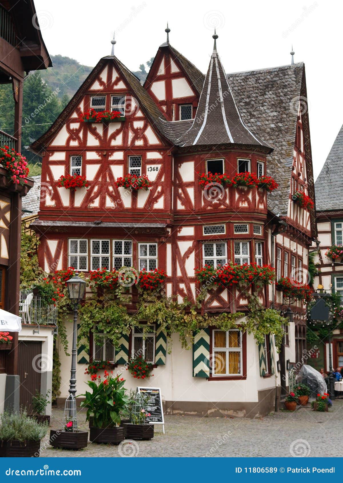Altes Haus (Oud Huis), in Bacharach, Duitsland Stock Afbeelding - Image ...