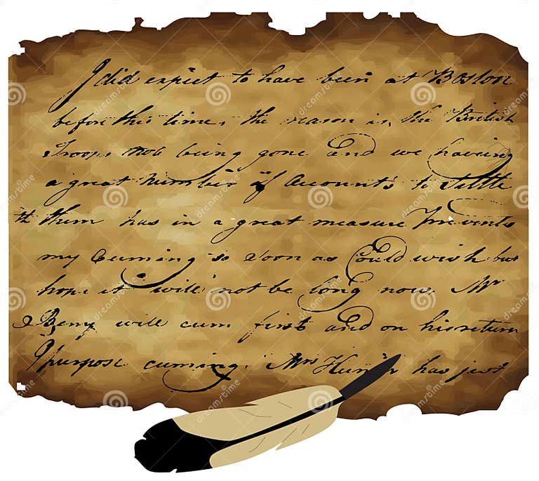 Altes Manuskript vektor abbildung. Illustration von leer - 15842543