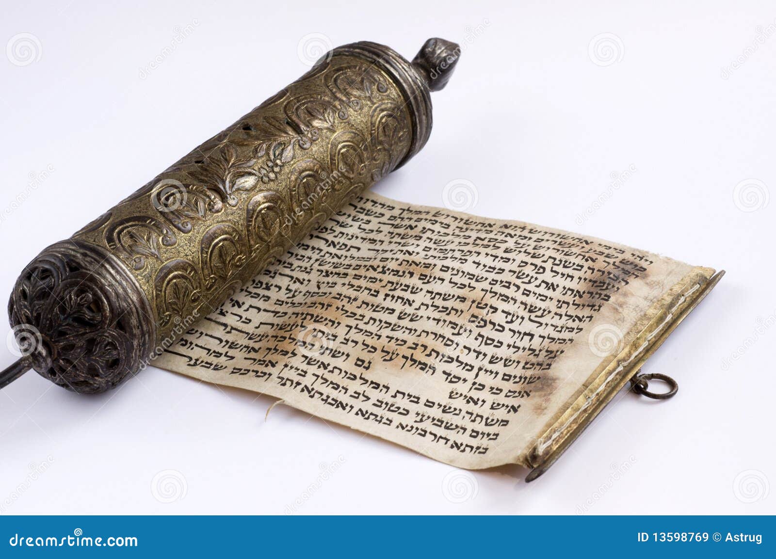 Altes Pergament stockbild. Bild von purim, archäologie - 13598769