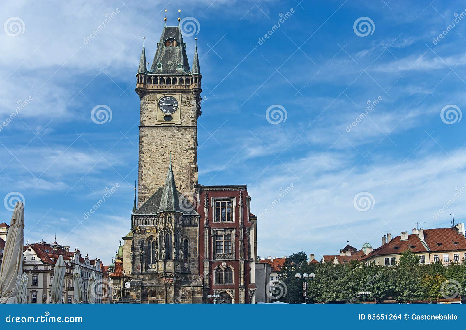 Altes Rathaus, Prag, Tschechische Republik Stockfoto - Bild von ...