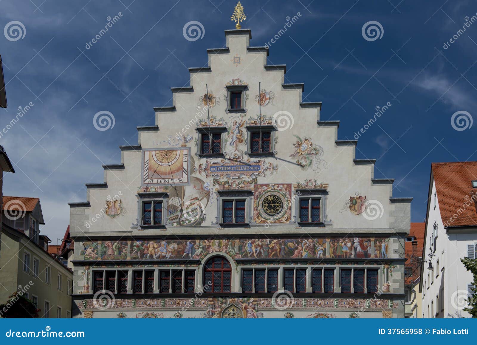 Altes Rathaus von Lindau stockfoto. Bild von architektonisch - 37565958