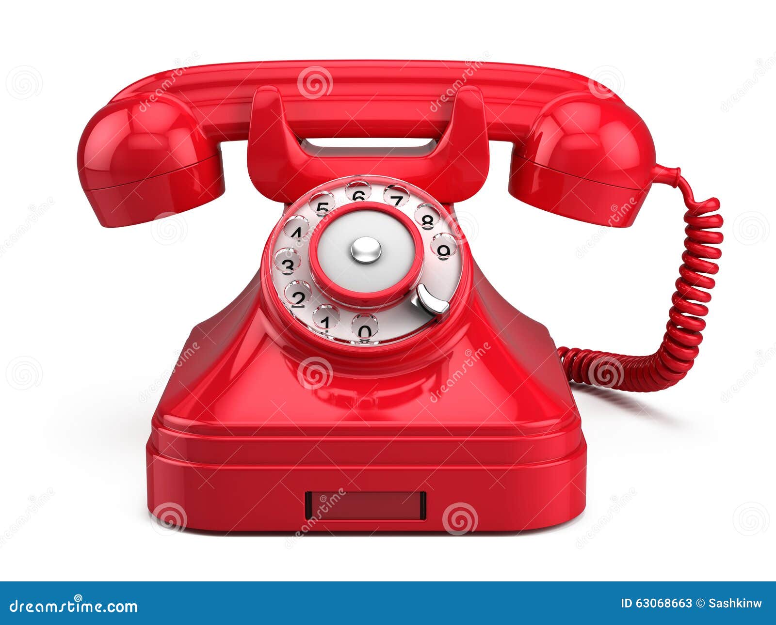 Altes Retro- rotes Telefon stock abbildung. Illustration von zeichen ...