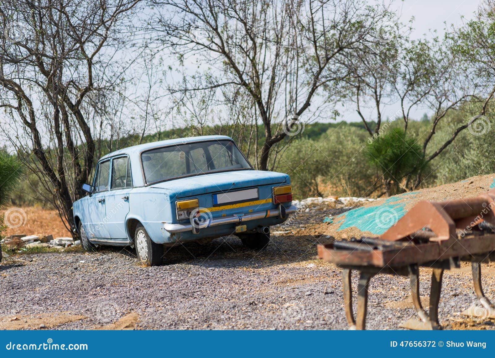 Altes Rostiges Grungy Altes Auto Stockfoto - Bild von verlassen ...