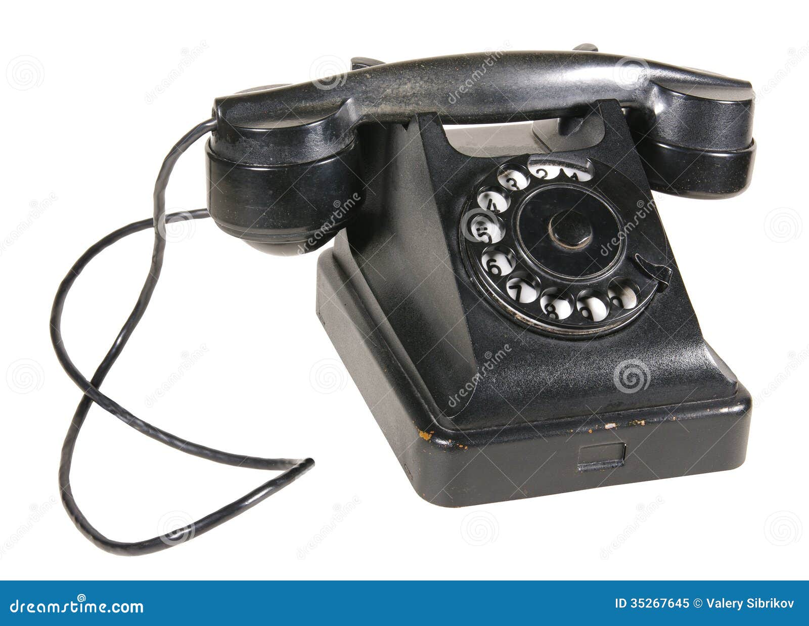 Altes Telefon stockbild. Bild von telefon, getrennt, weinlese - 35267645