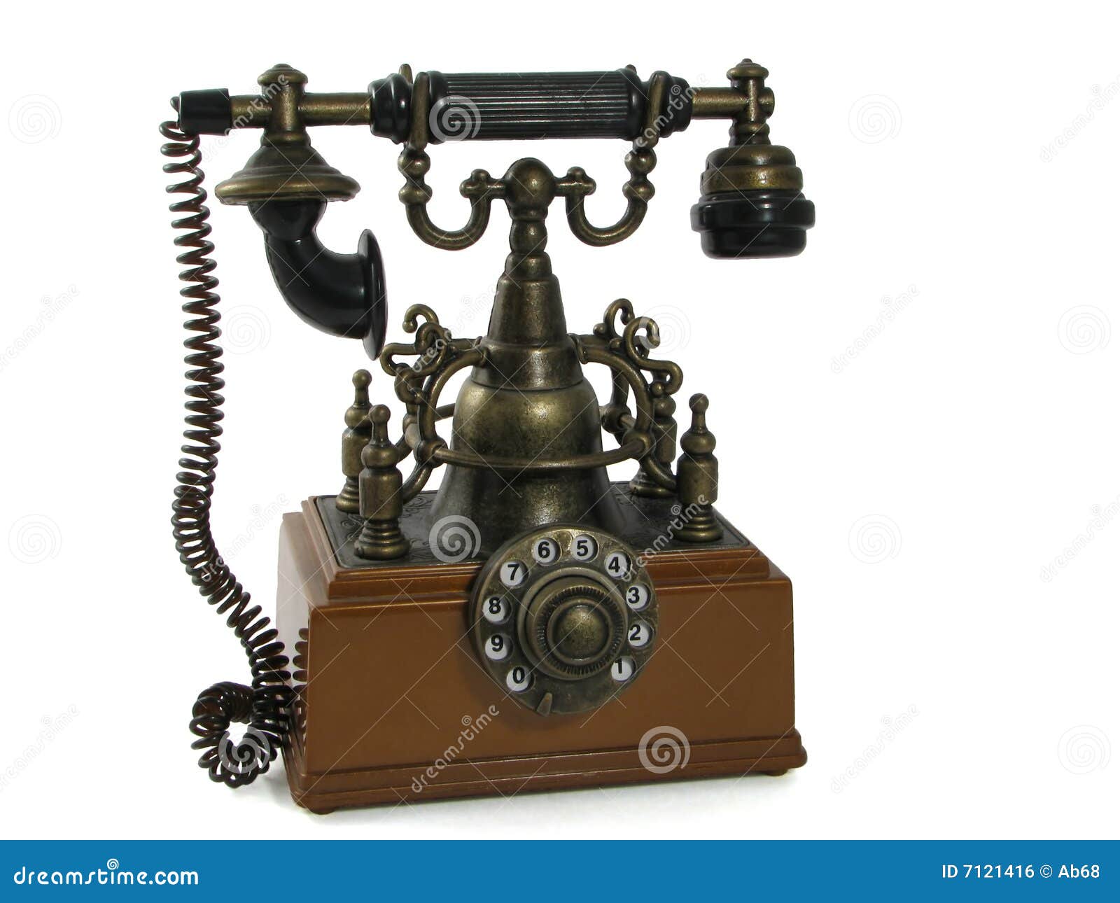 Altes Telefon stockfoto. Bild von einzeln, nachricht, technologie - 7121416