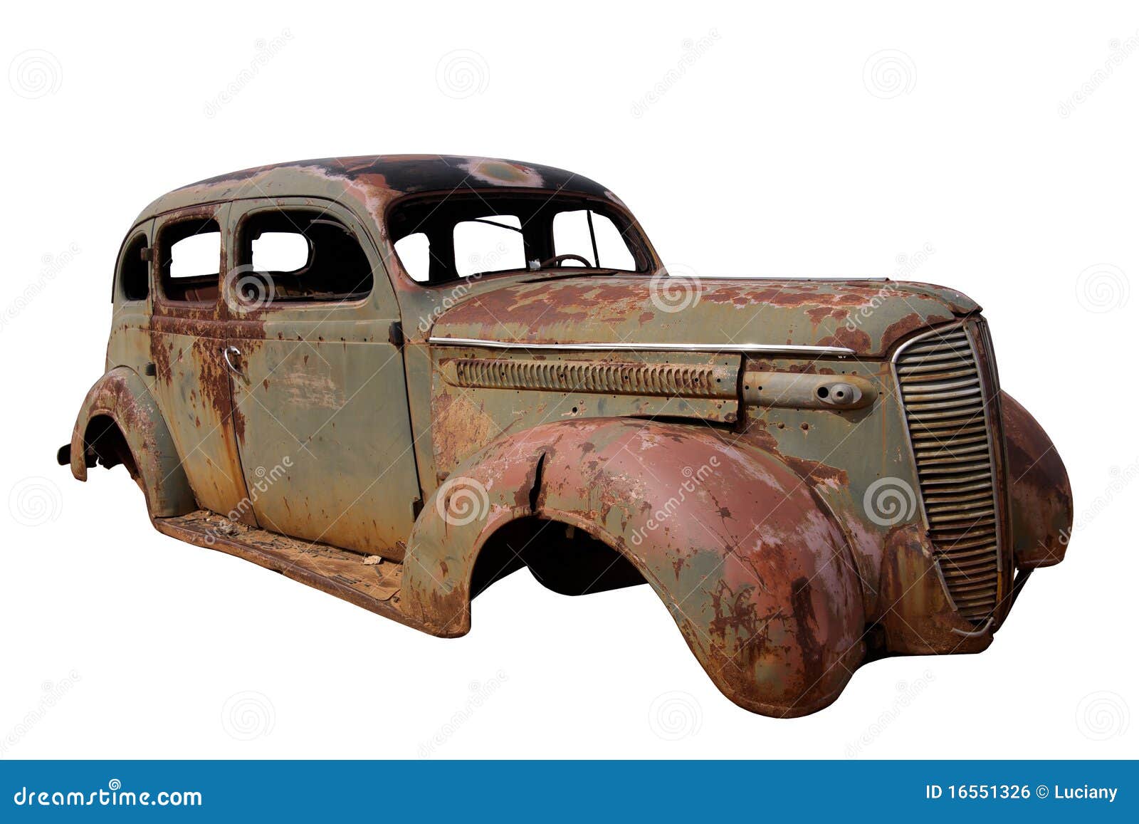 Altes verrostetes Auto stockfoto. Bild von verrotten - 16551326