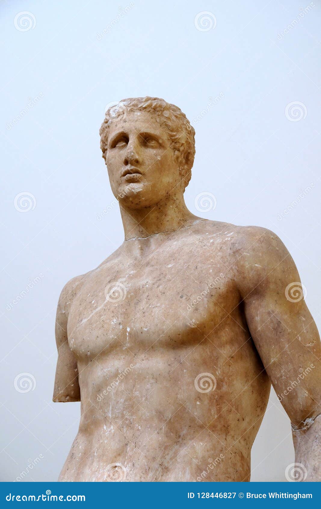 Altgriechische Marmorstatue, Delphi Museum, Griechenland Redaktionelles ...