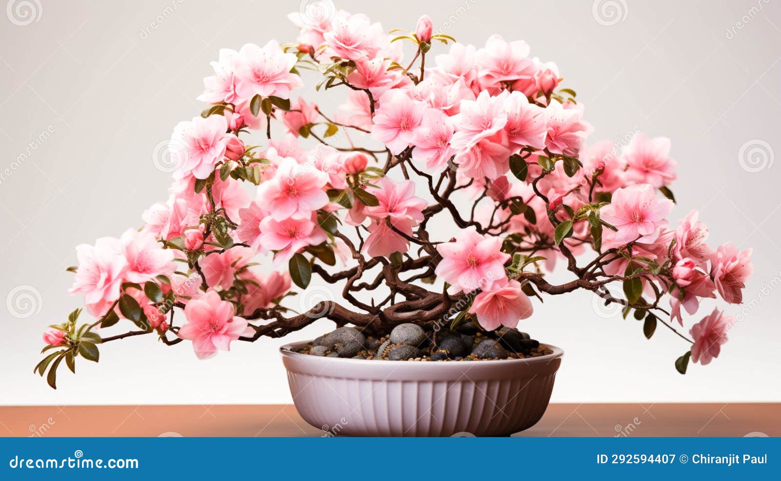 Althea Shrub Plant on a Pot on White Background Stock Illustration ...