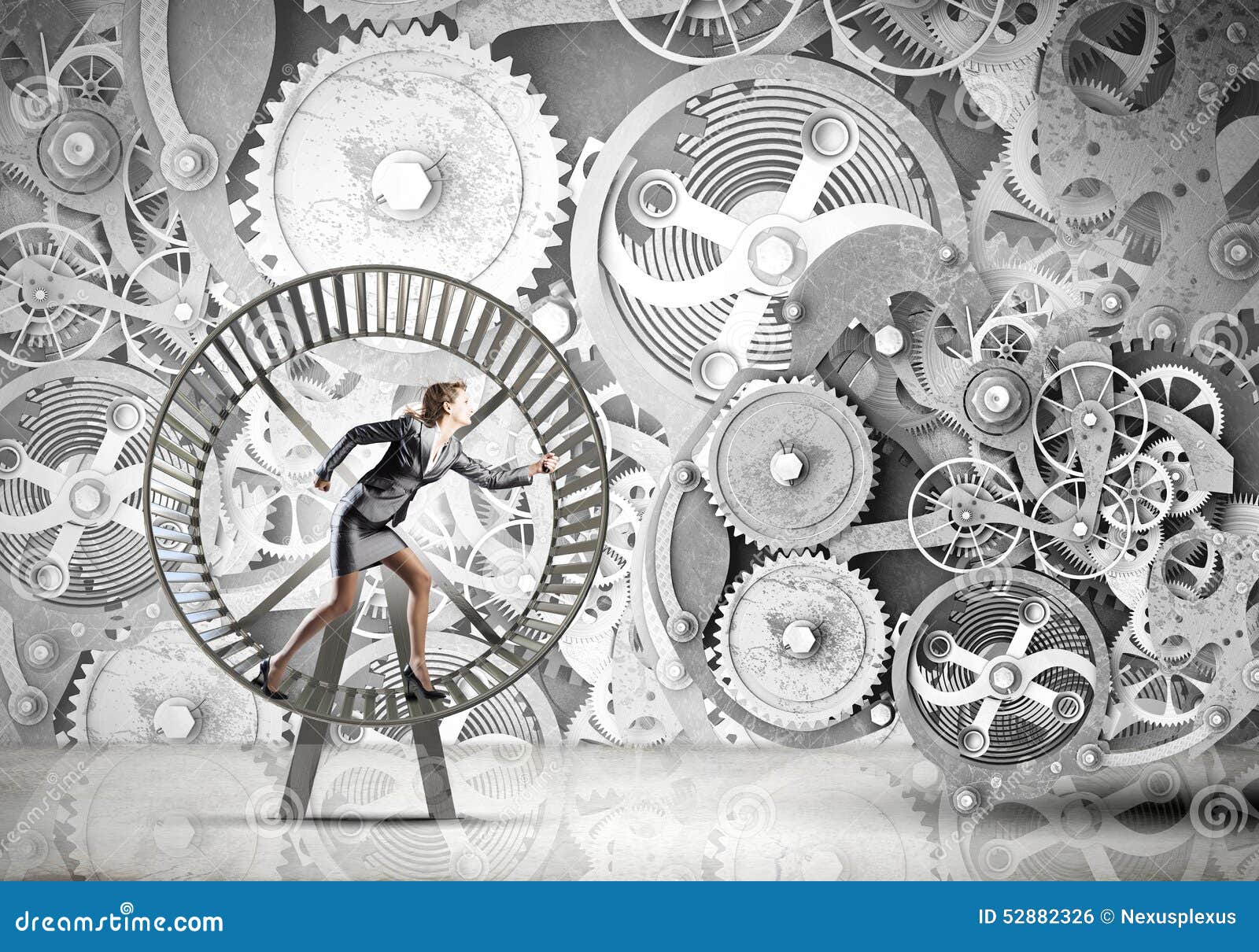 Altijd bezig op het werk stock foto. Image of schoonheid - 52882326